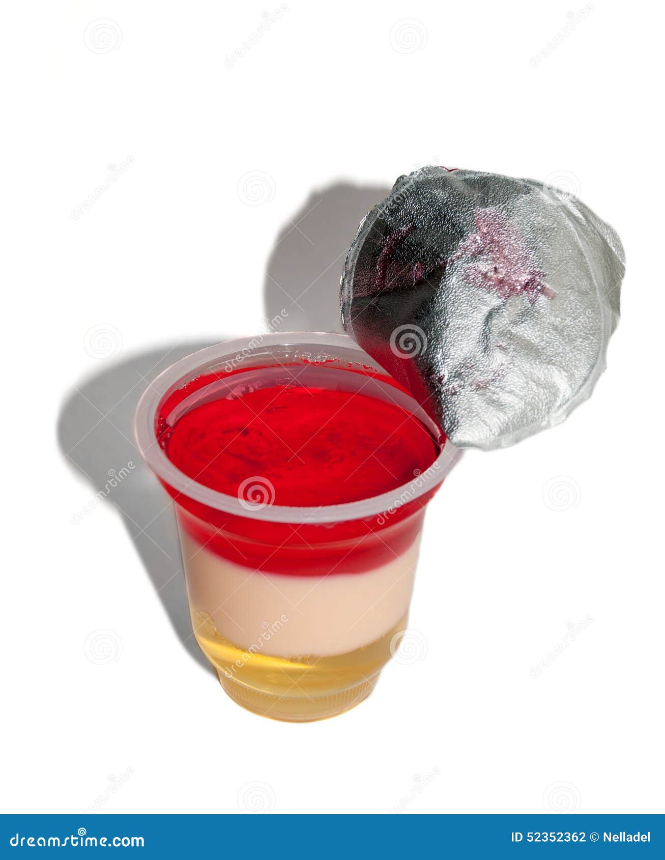 Three-layered jelly stock photo. Image of objects, gelatin - 52352362