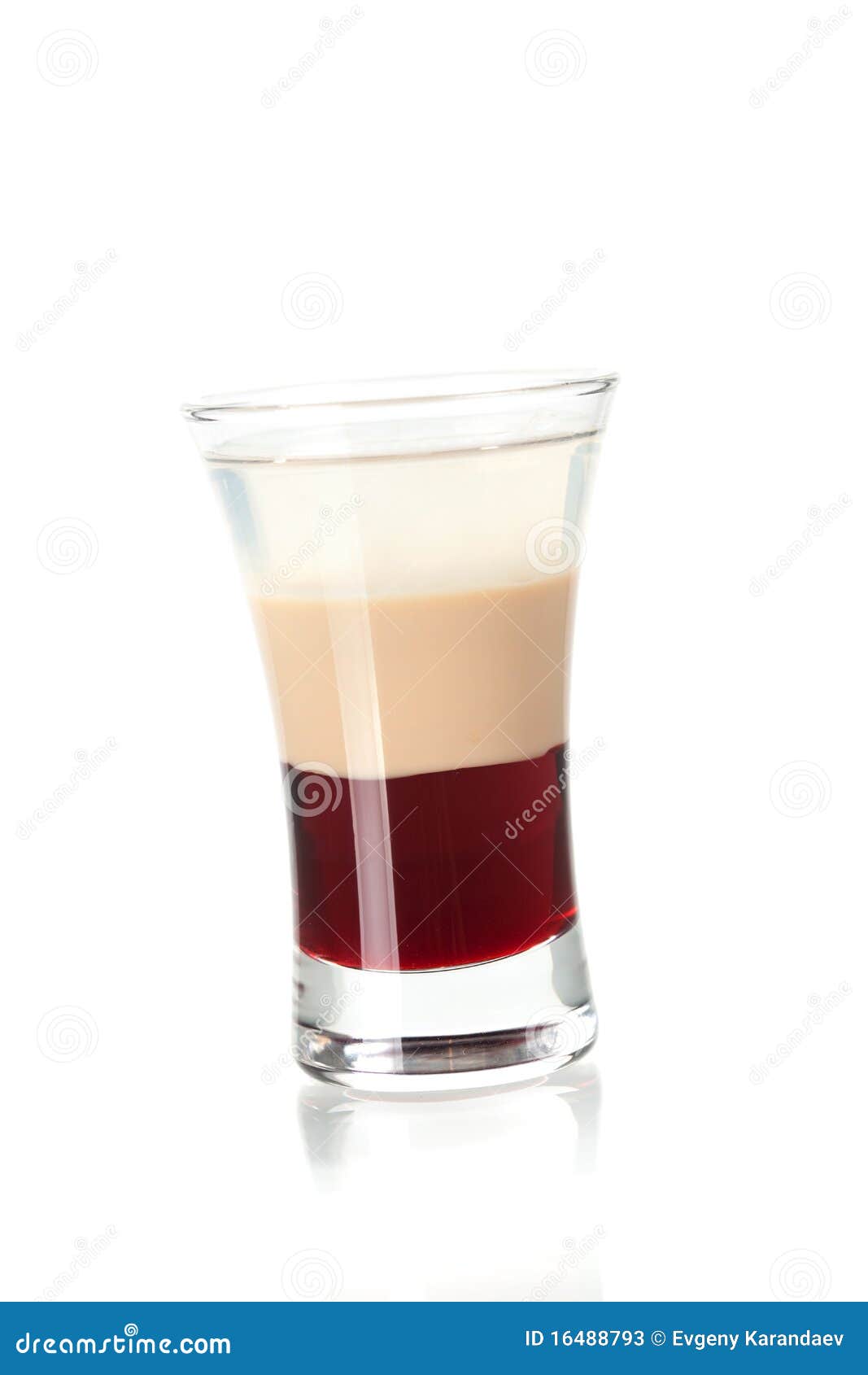Three layered shot stock image. Image of liquor, vodka - 16488793