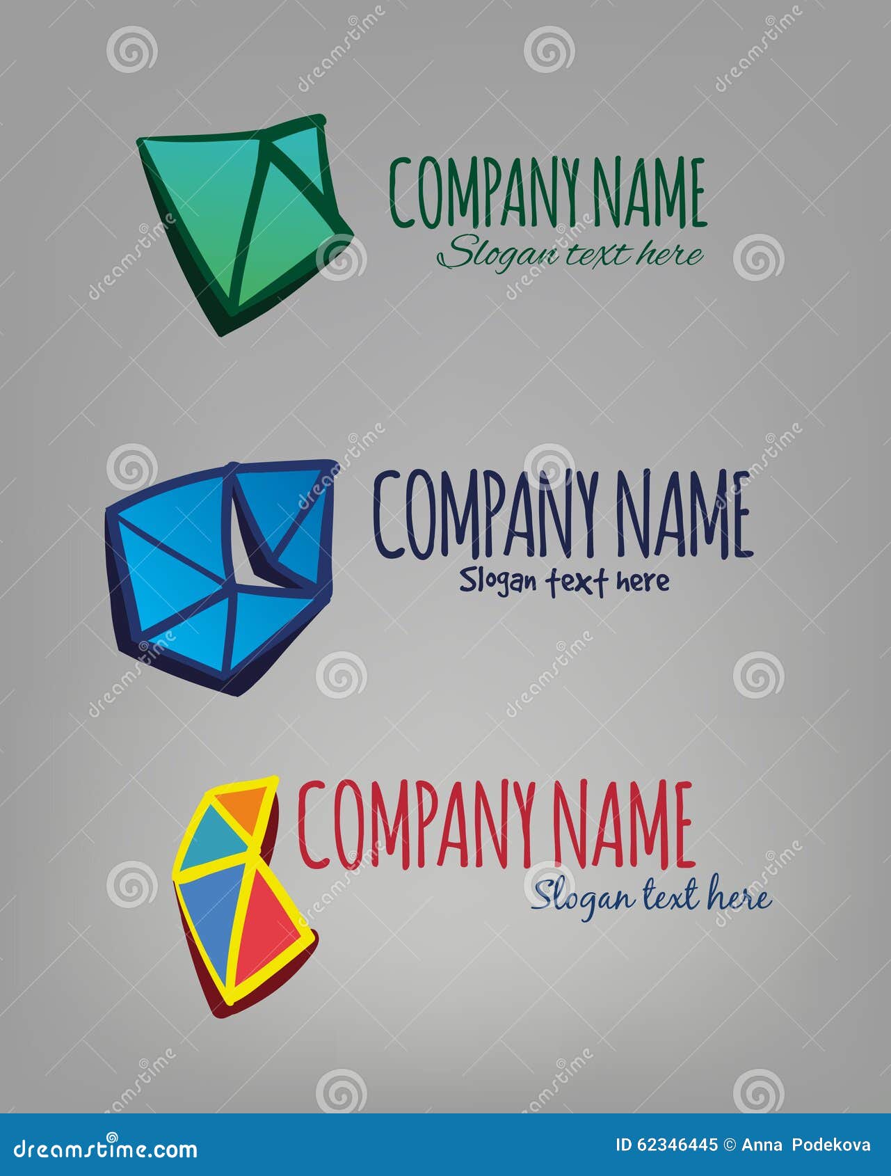 Vector logos stock vector. Illustration of composition - 62346445