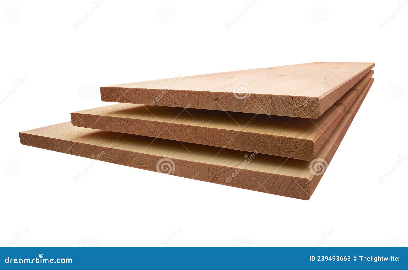 Three Layers of Wooden Planks in a Studio Setting, Isolated on White ...