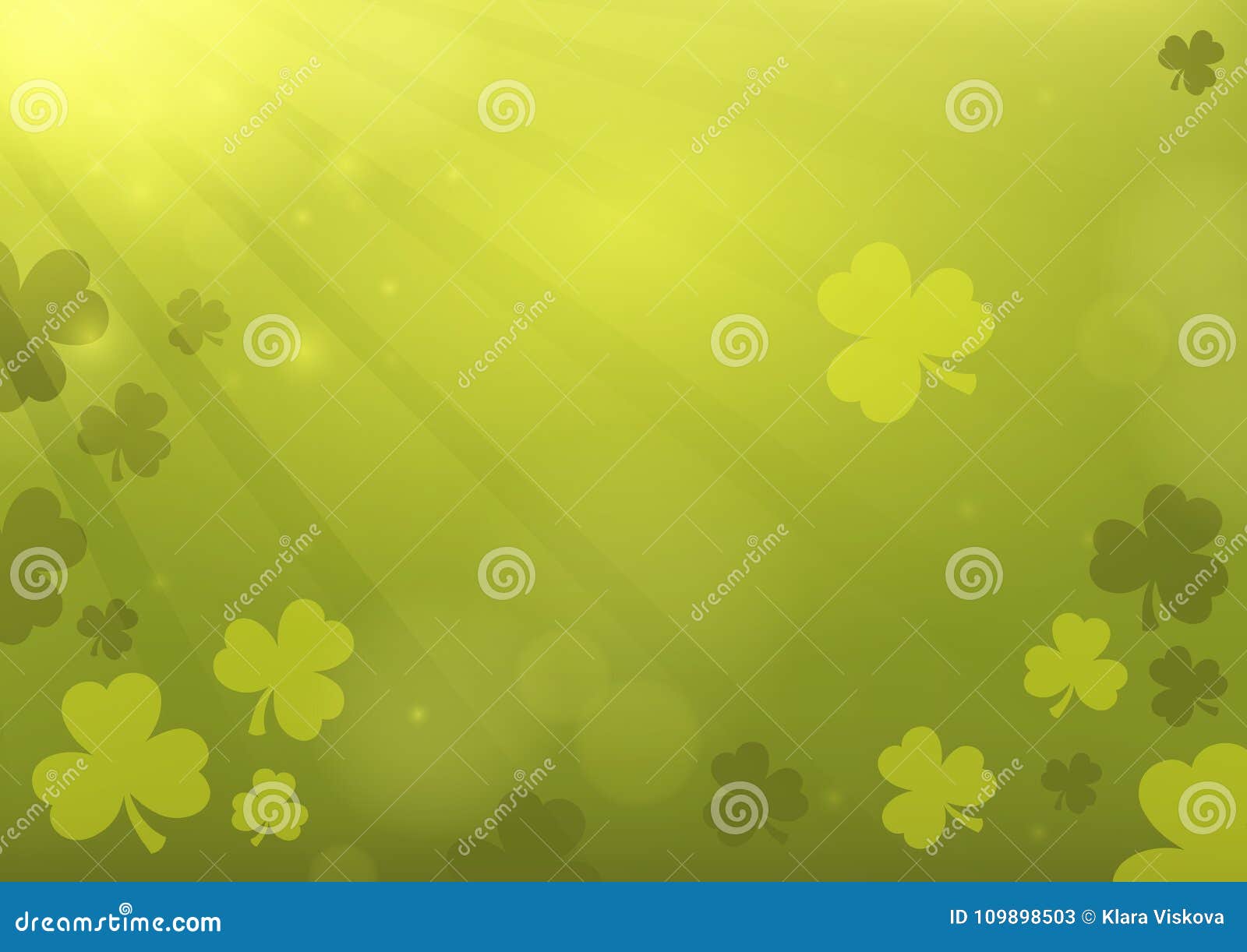Three Leaf Clover Abstract Background 3 Stock Vector - Illustration of ...