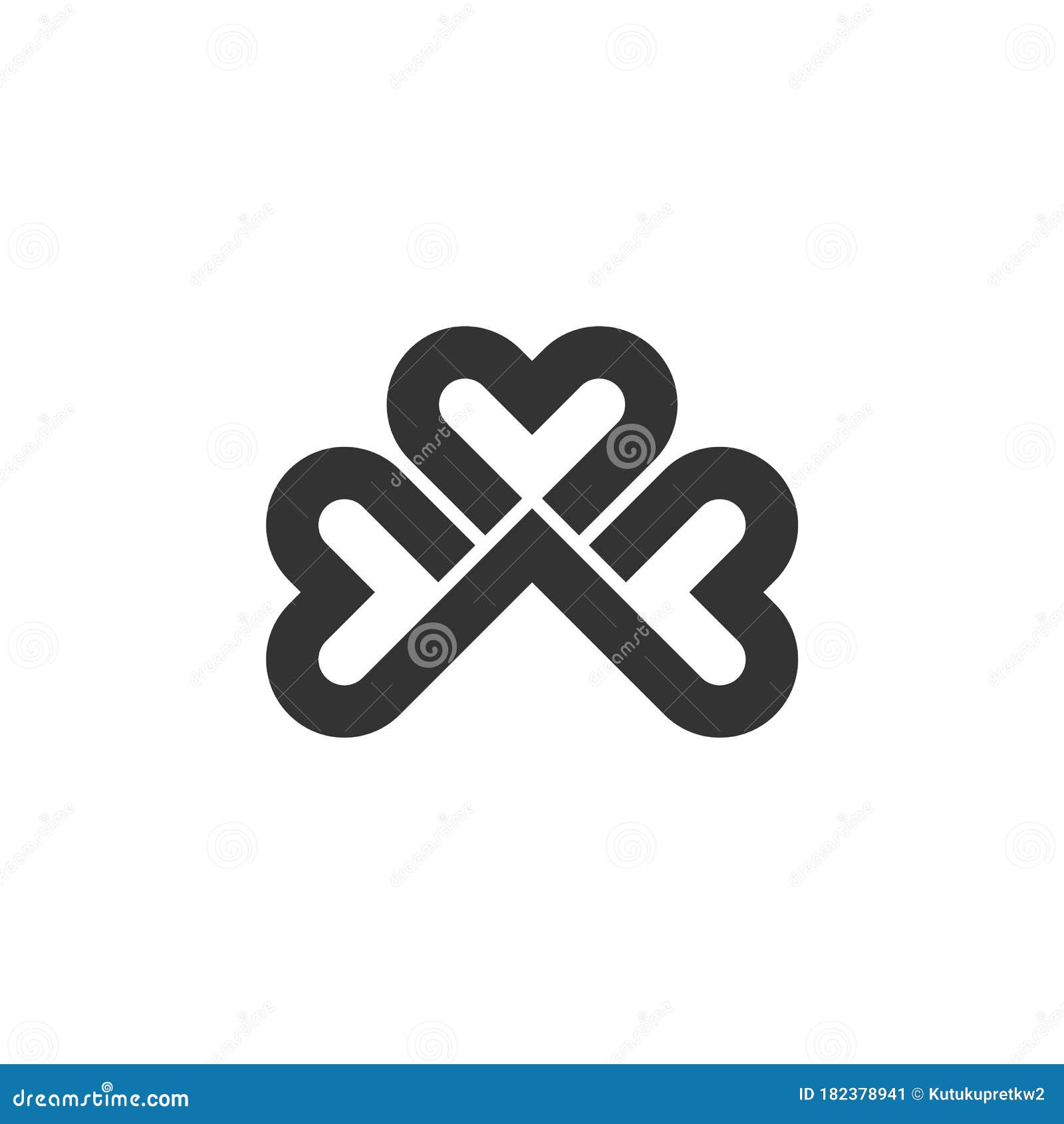 Three Leaf Clover Ornamental Logo Template Illustration Design. Vector ...
