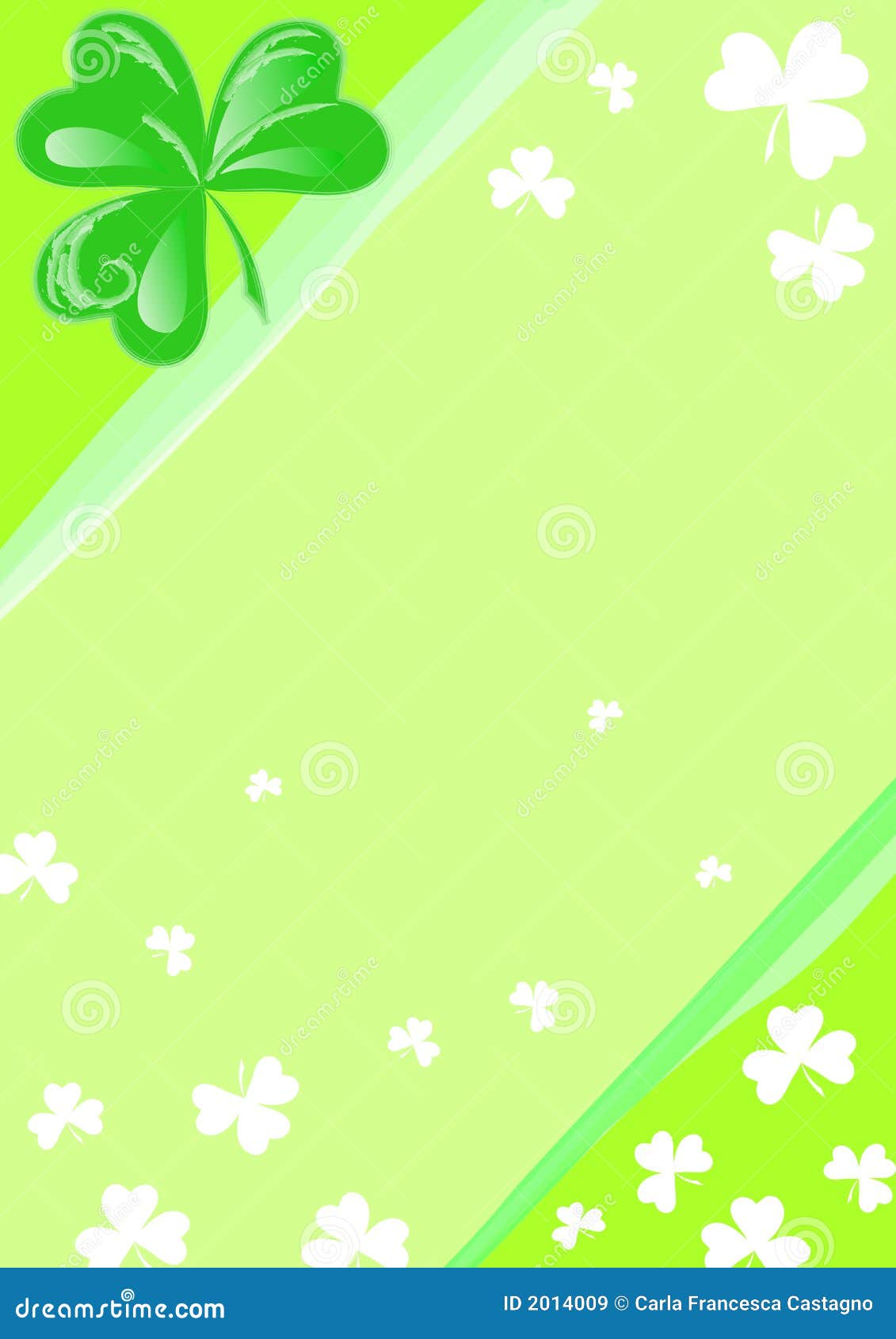 Three Leaf Clover Shape From Ribbon Vector Illustration | CartoonDealer ...