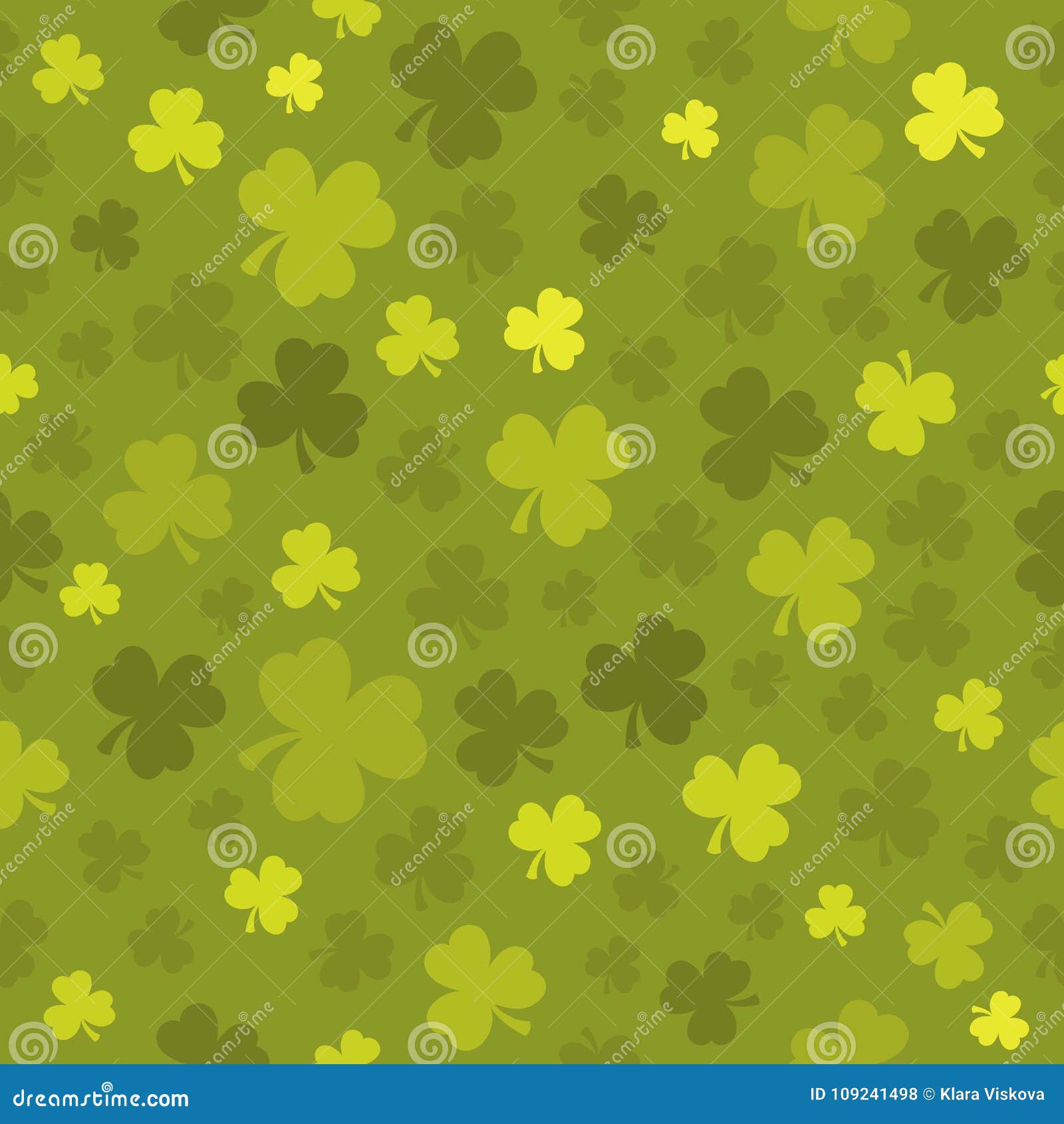 Clover Seamless Texture Vector Illustration | CartoonDealer.com #14112024