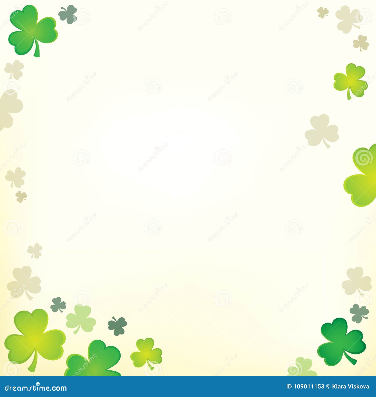 Three leaf clover theme 1 stock vector. Illustration of composition ...