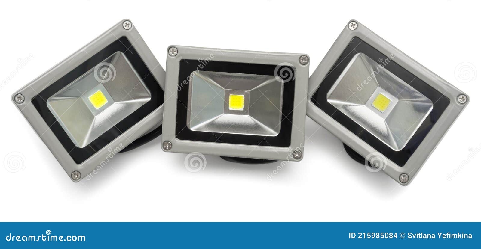 Three led projector stock photo. Image of illuminated - 215985084