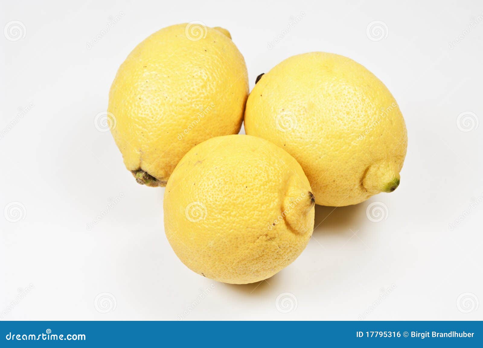 Three lemons stock photo. Image of healthy, isolated - 17795316
