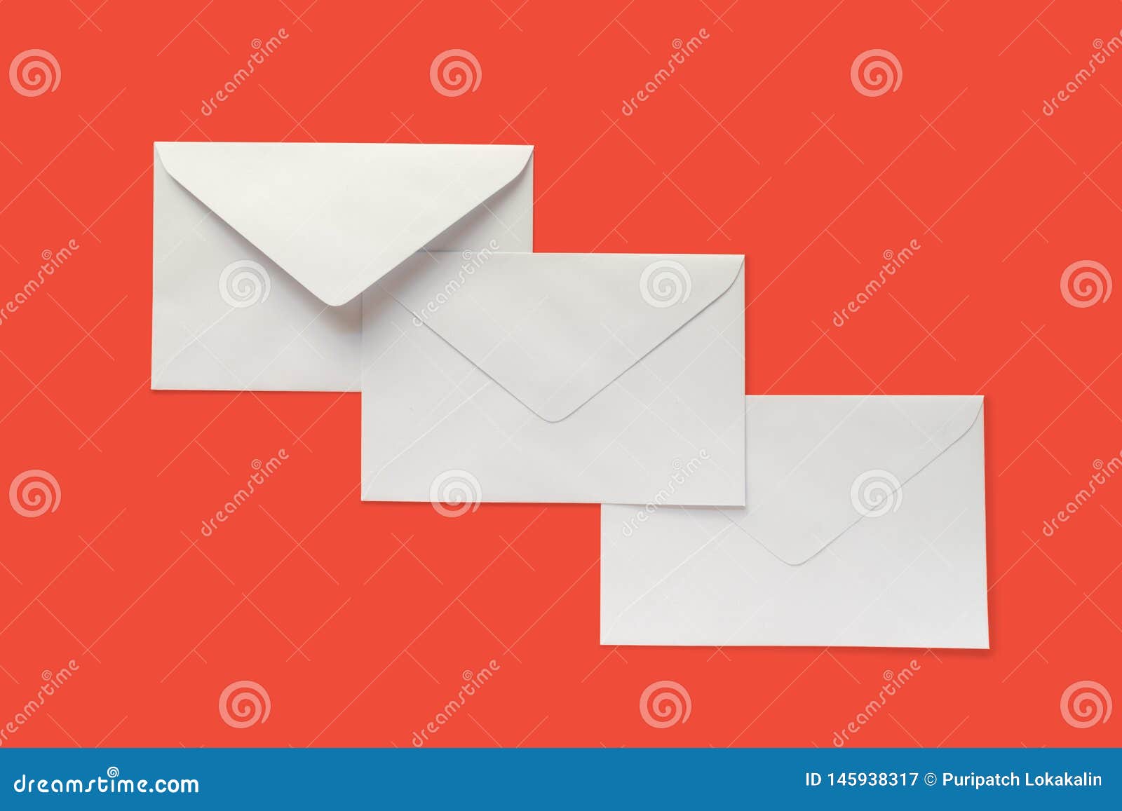 Three letter envelopes stock image. Image of mail, five - 145938317
