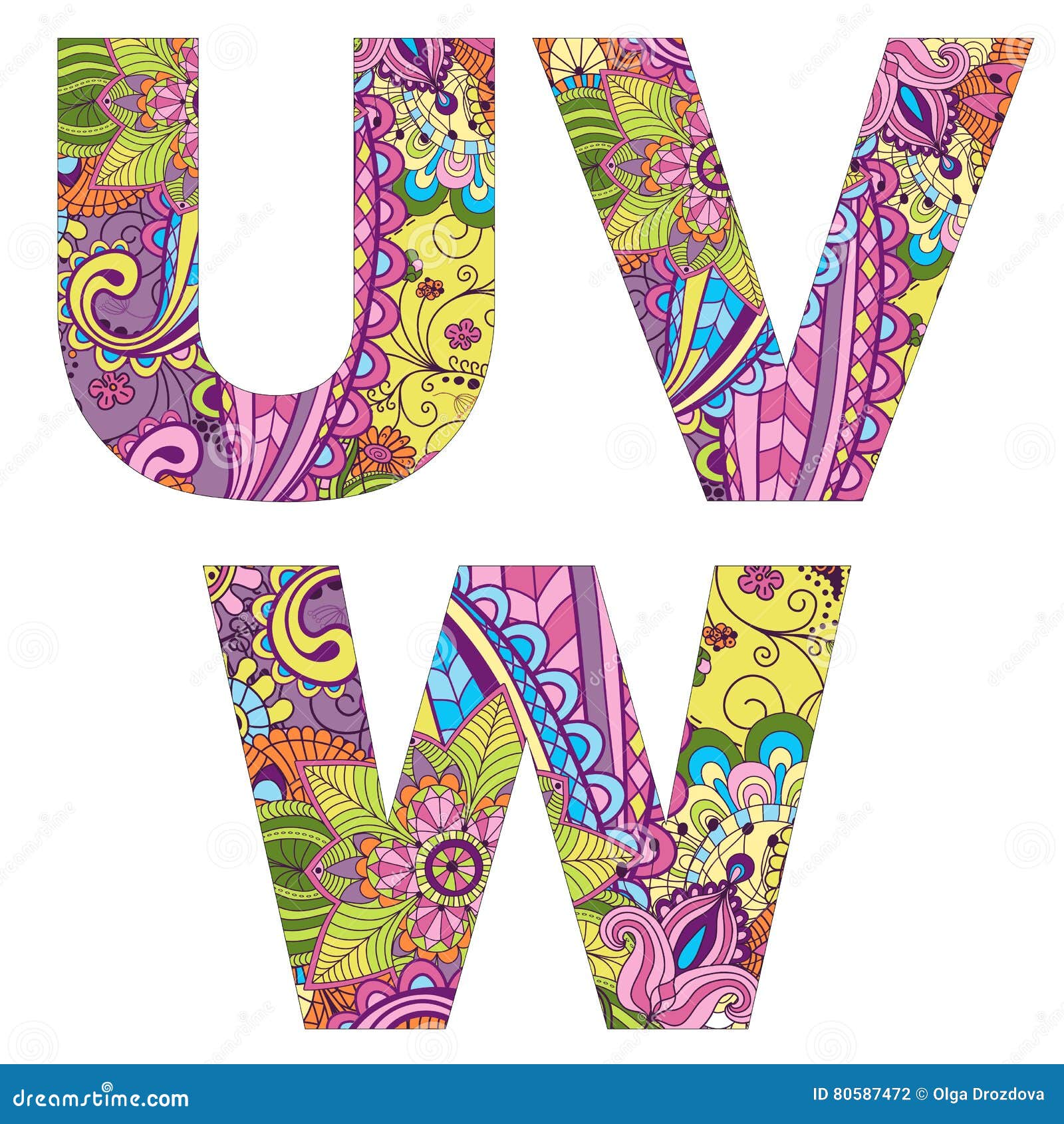 Three Letters English Alphabet Stock Vector - Illustration of font ...