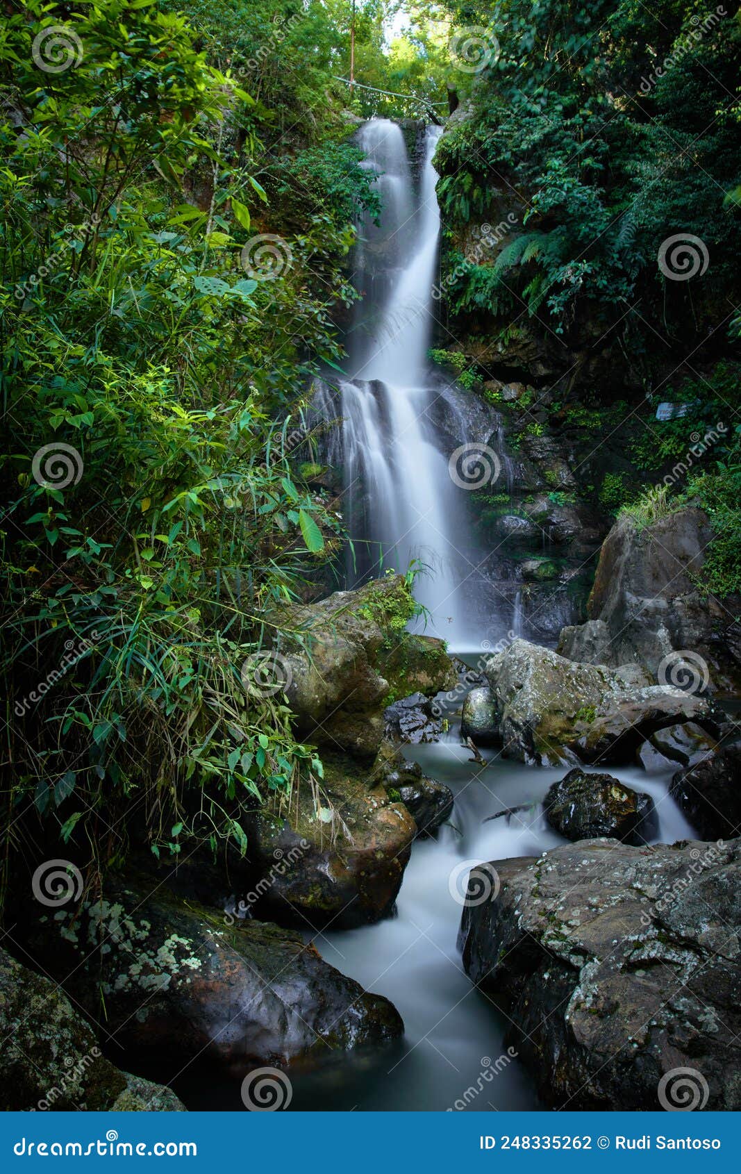 Three-level Waterfall, Palupuah Sub-district, West Sumatra Stock Photo ...