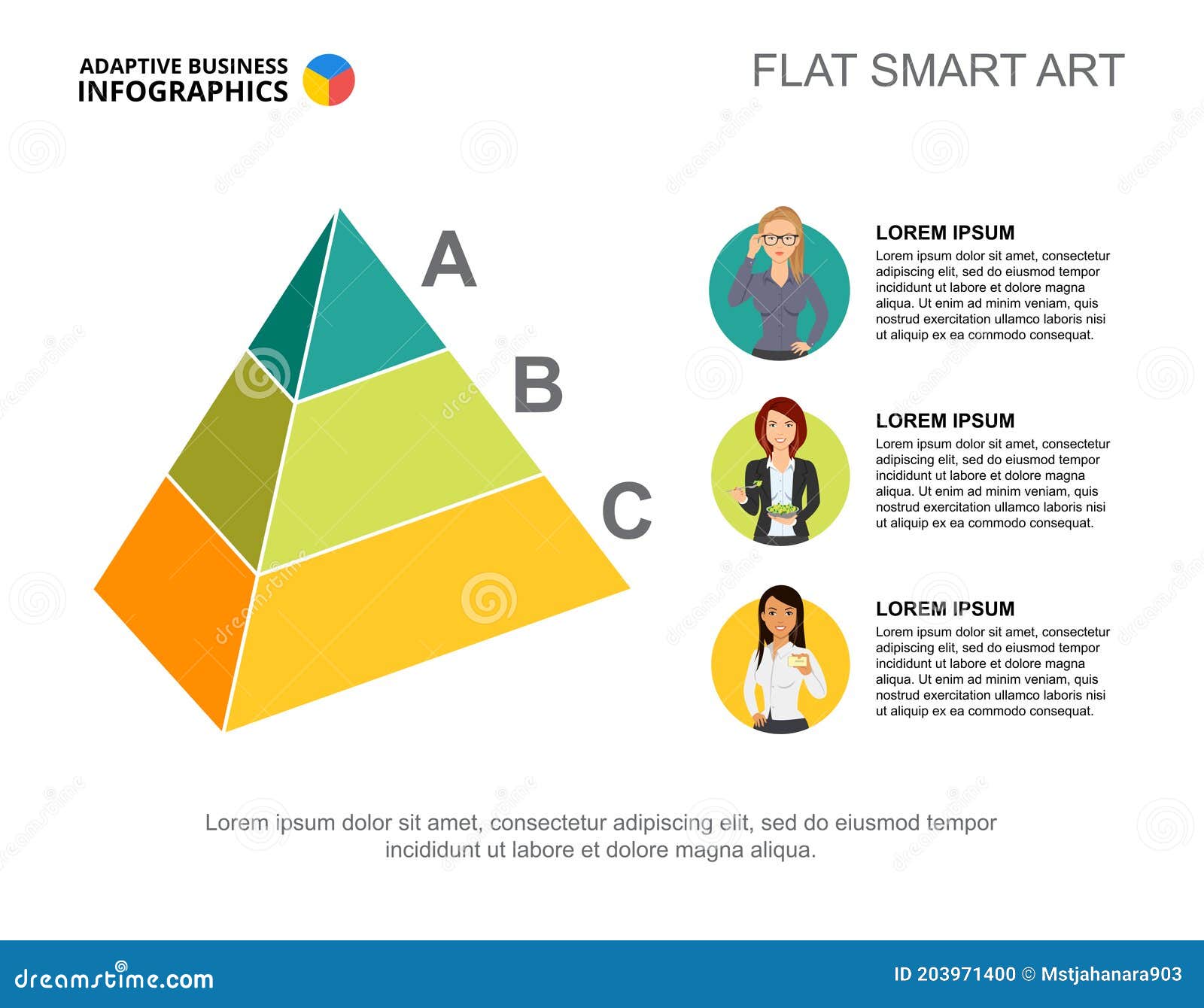 Three Levels Pyramid Process Chart Template for Presentation Stock ... Three Levels Pyramid Process Chart Template for Presentation Stock ...