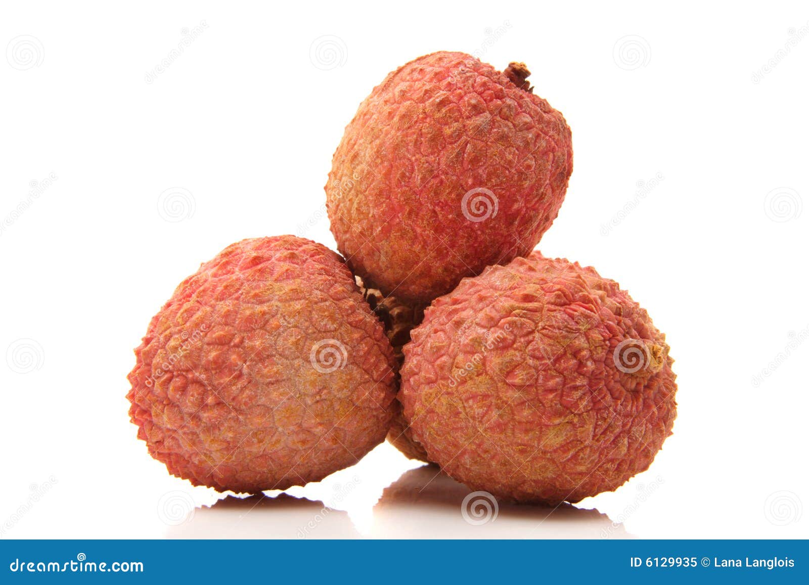 Three lichees stock image. Image of closeup, chinese, asian - 6129935