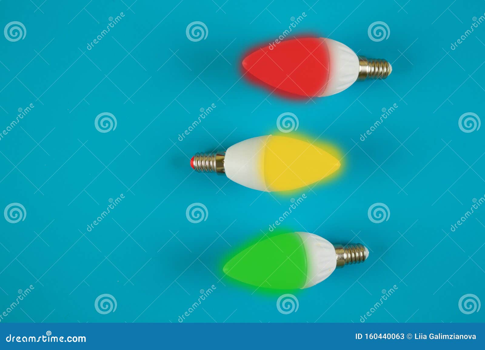 Three light bulb stock image. Image of green, amber - 160440063