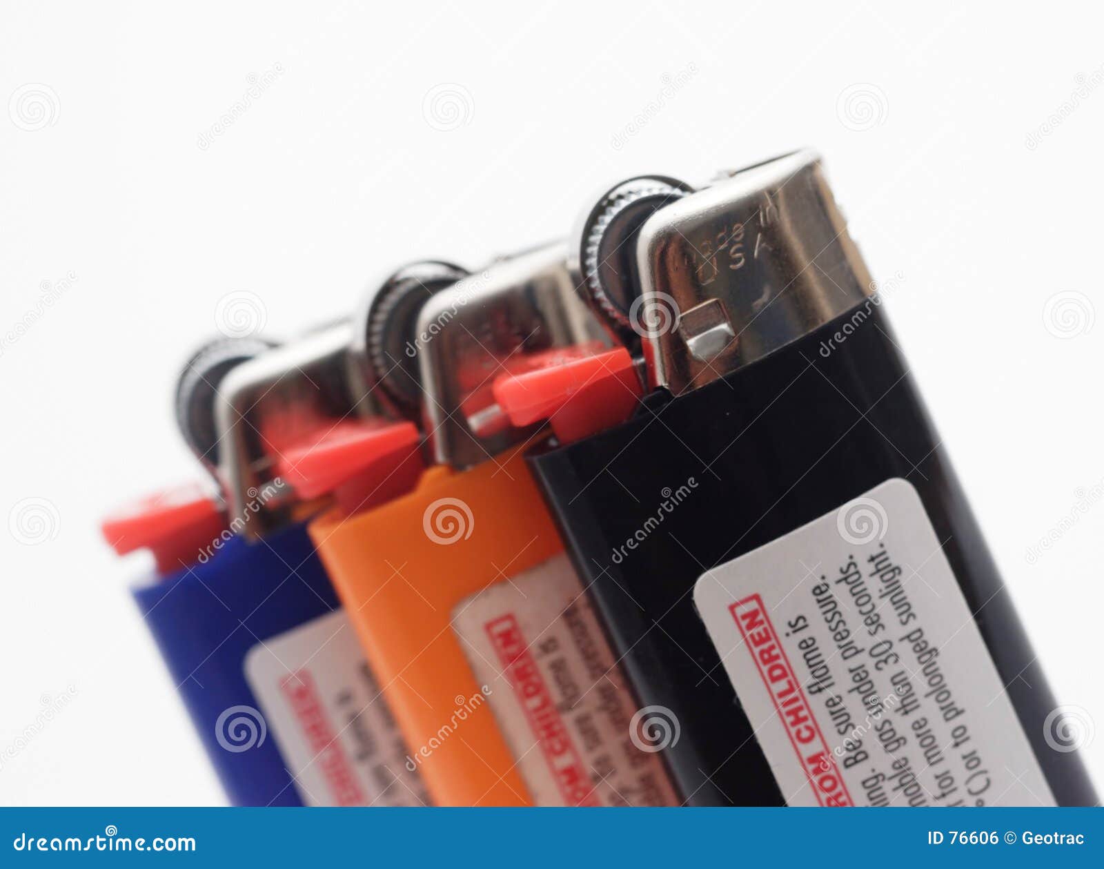 Three lighters stock photo. Image of lighter, light, disposable - 76606