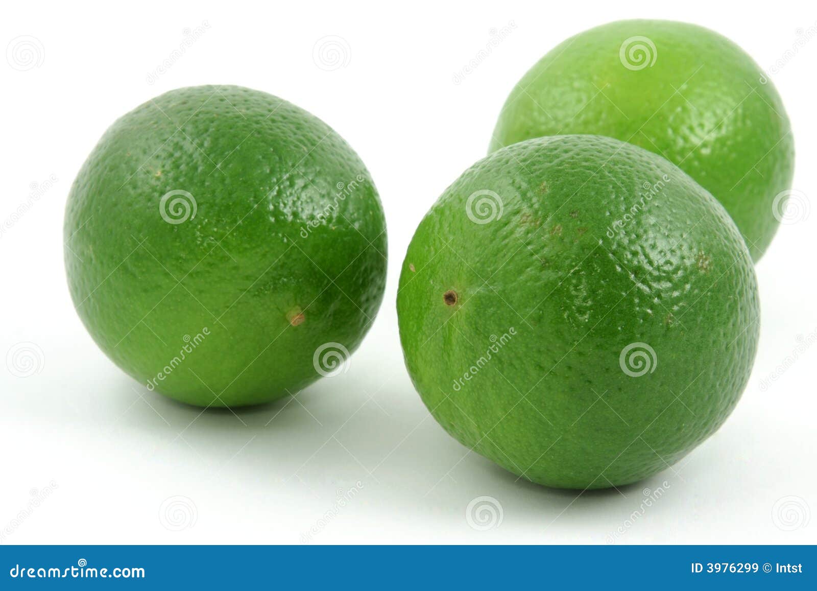 Three limes stock image. Image of food, colored, lemon - 3976299