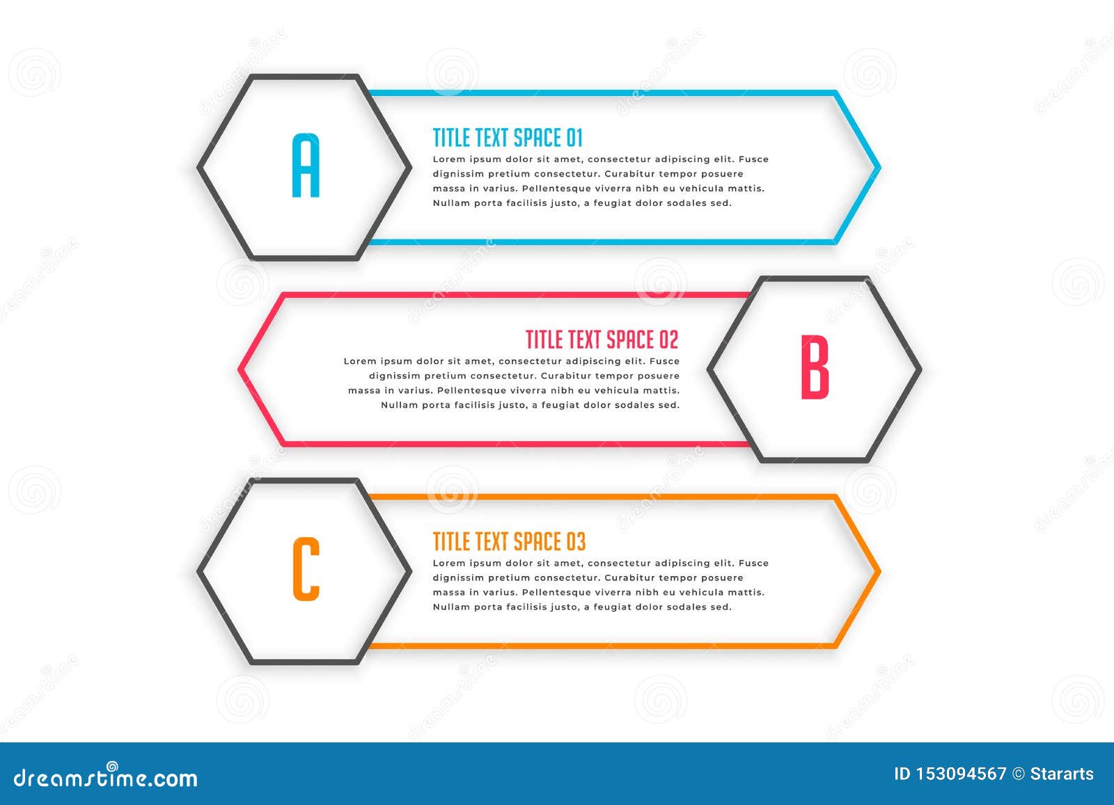 Three Line Style Infographic Banners Stock Vector - Illustration of ...