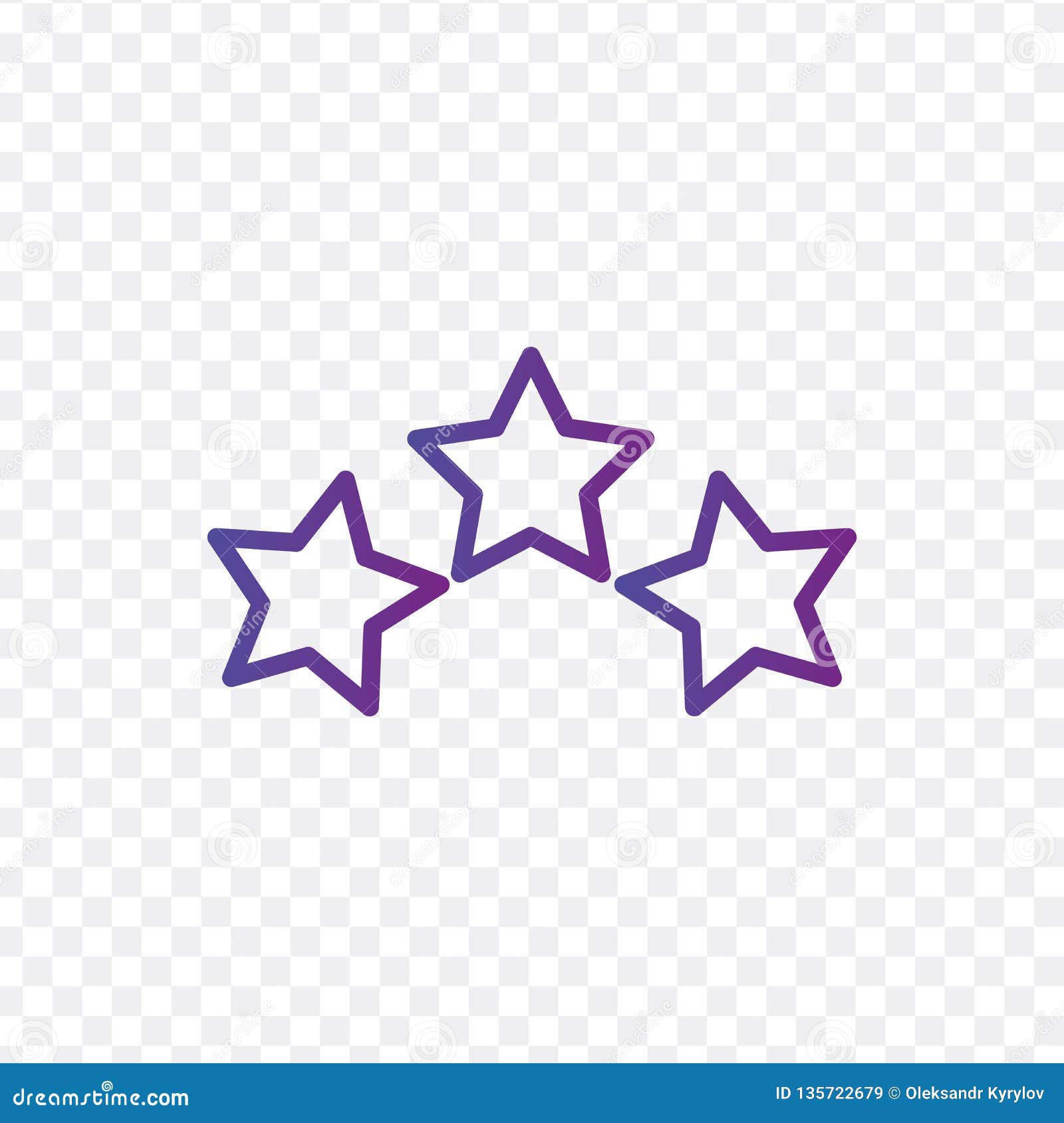 Ten Linear Score Stars In Circle Geometric Shape, Five Purple Stars ...