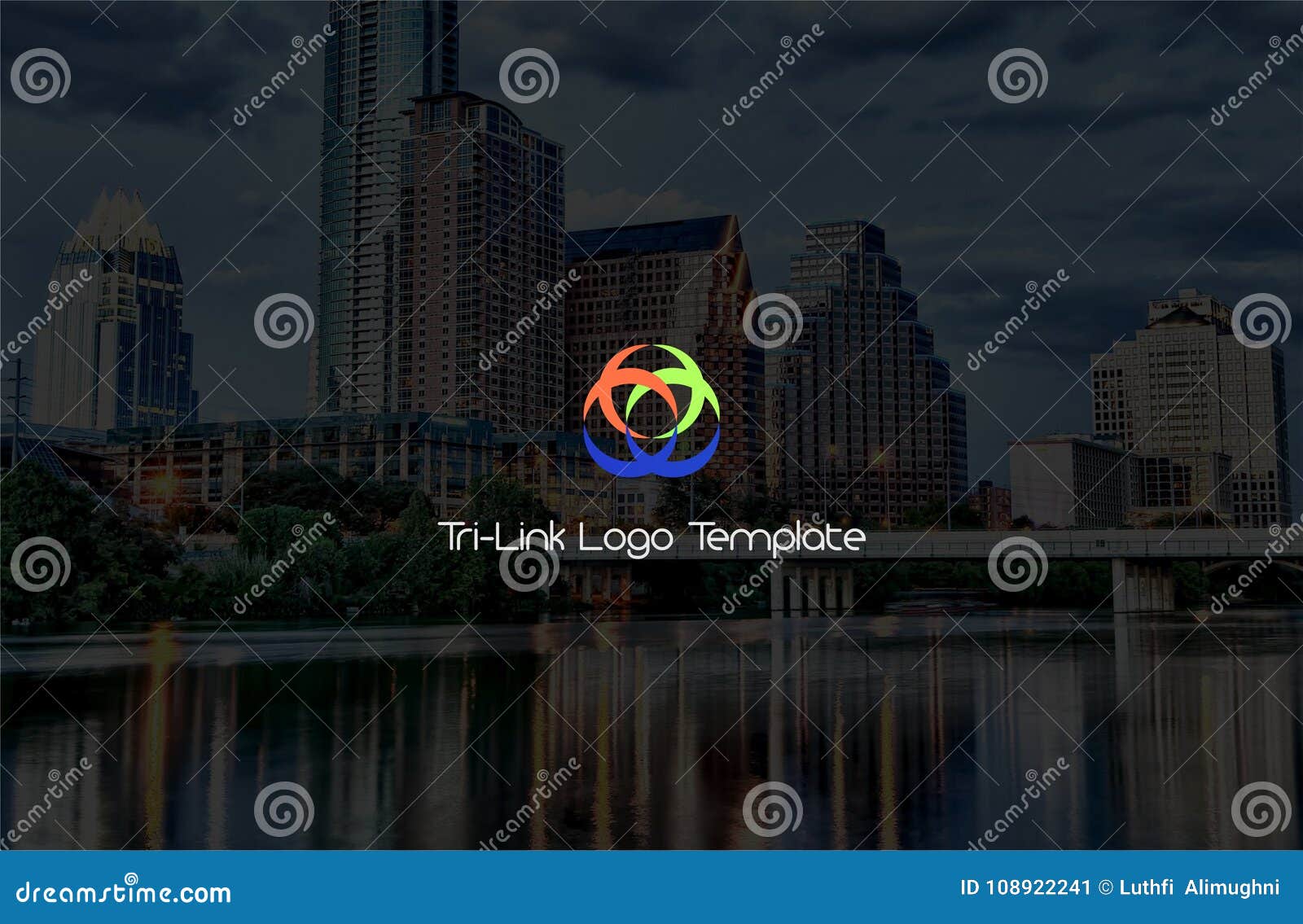 Three link-Logo Template stock image. Image of cool - 108922241
