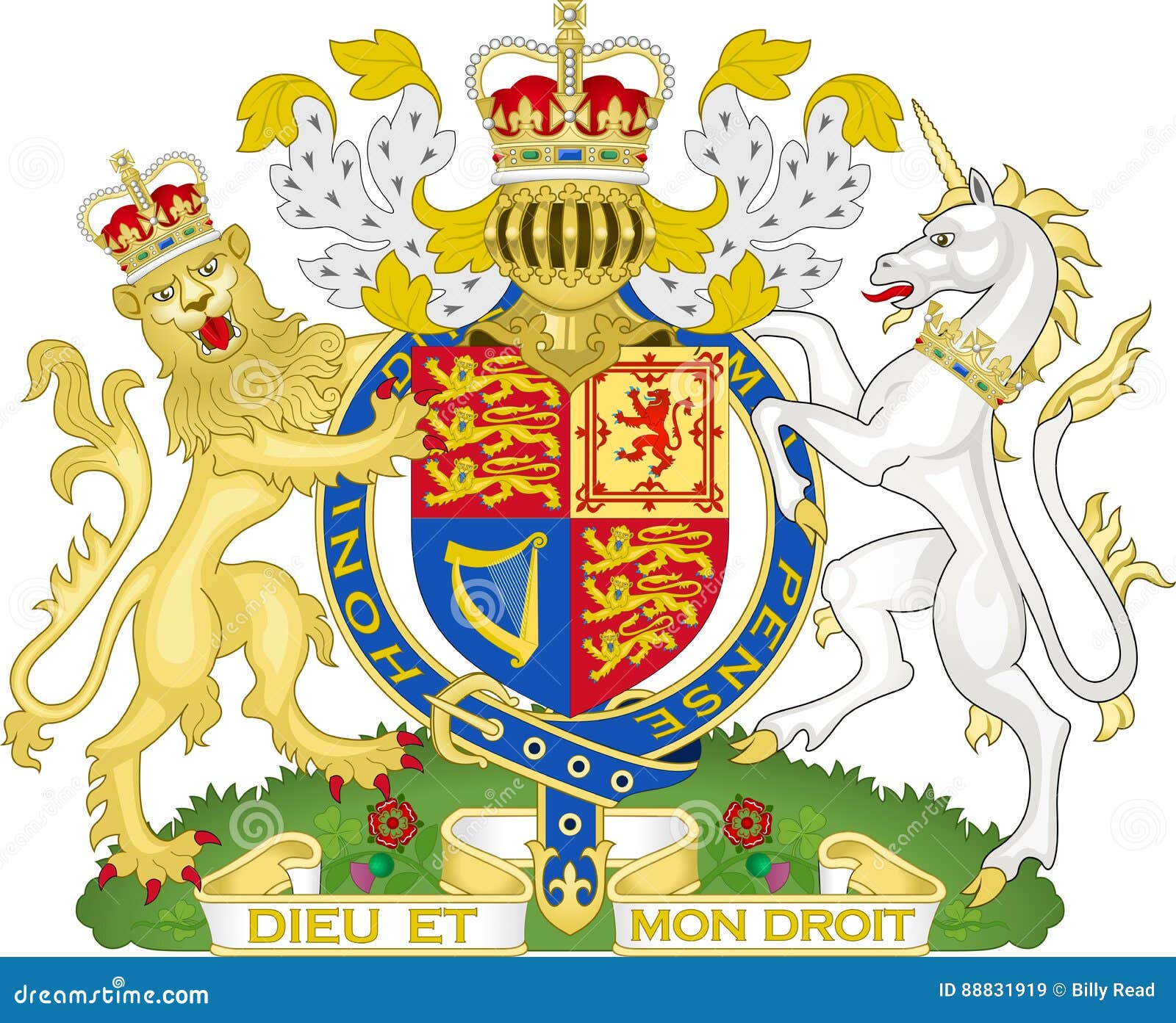 Three Lions Icon Set stock vector. Illustration of government - 88831919