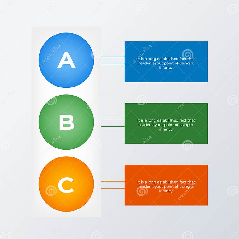 Three List Infographic Template Design. Business Concept Infograph with ...