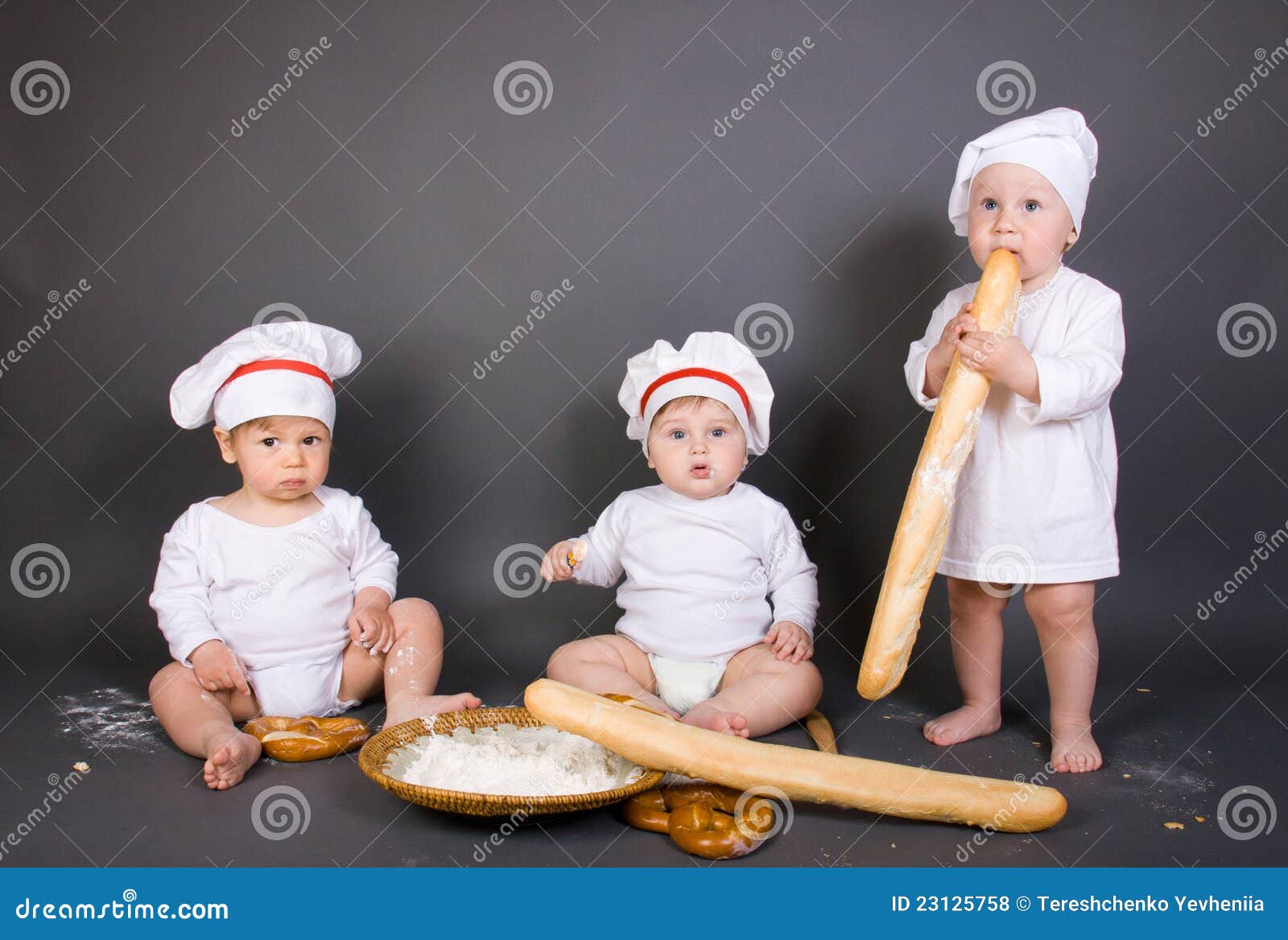 Three little boy cook stock photo. Image of engineer - 23125758