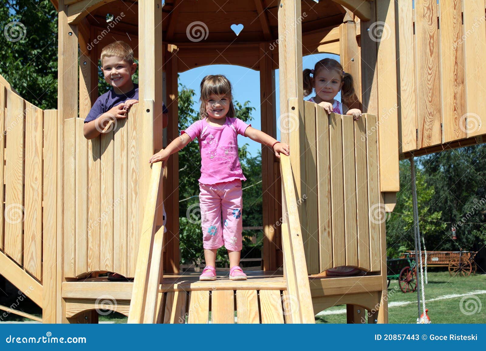 Three little children stock image. Image of female, smile - 20857443