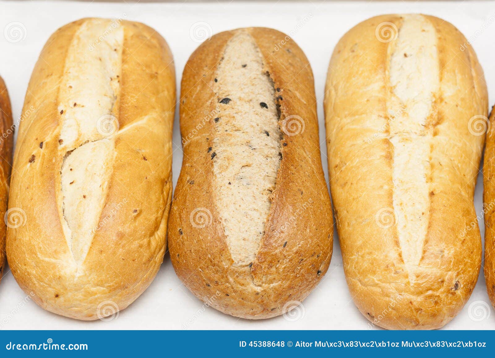 Three loaf of bread stock photo. Image of culture, brown - 45388648
