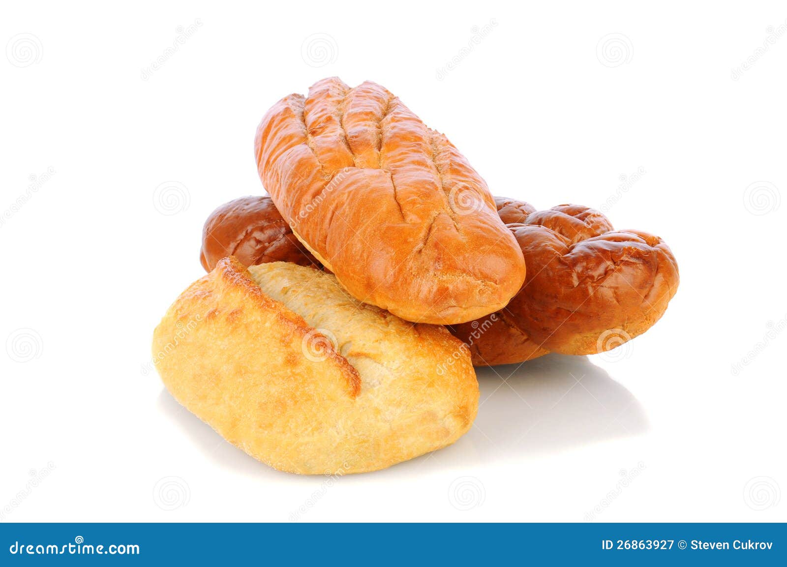 Three Loaves of Bread stock image. Image of dough, sour - 26863927