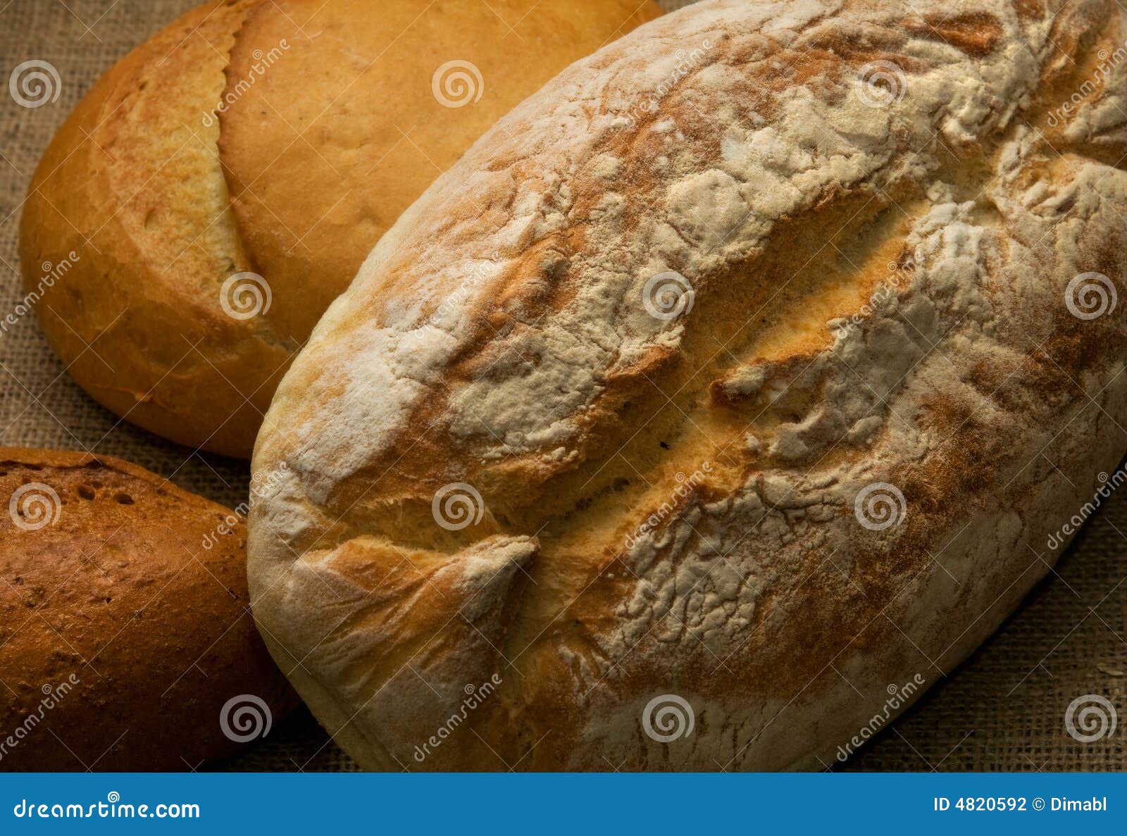 Three loaves of bread stock photo. Image of brown, dieting - 4820592