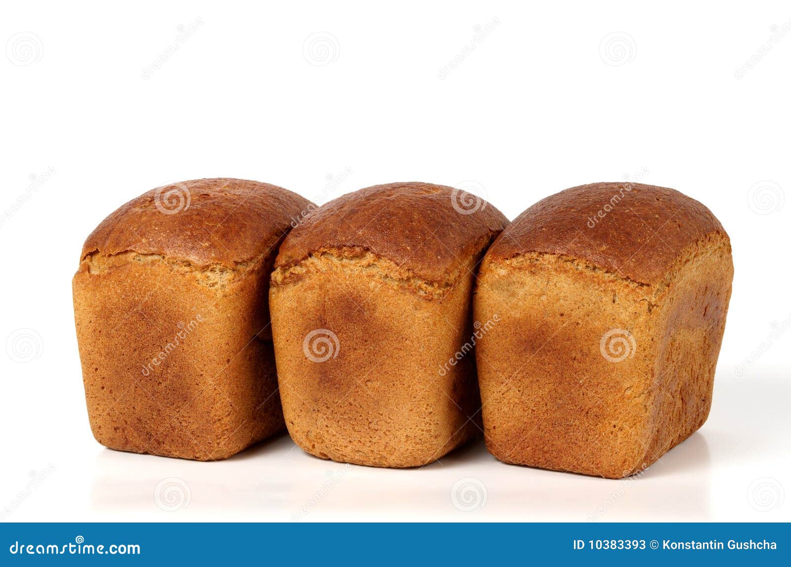 Three loaves of rye bread stock image. Image of gold - 10383393