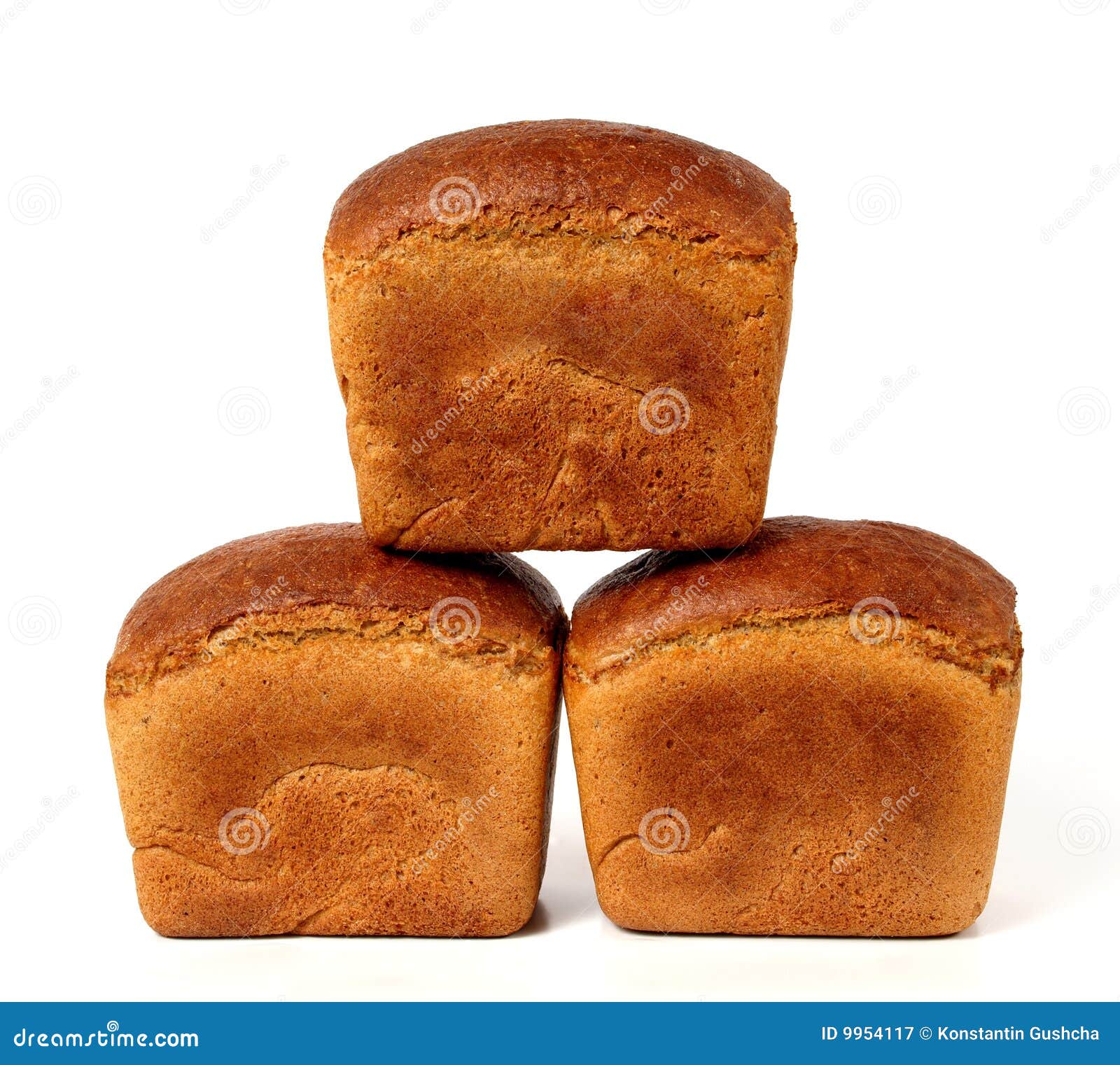 Three loaves of rye bread stock image. Image of loafs - 9954117