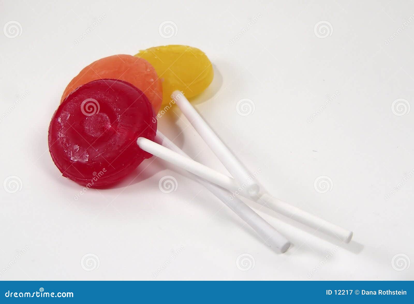 Three Lollipops stock image. Image of orange, suck, sweet - 12217