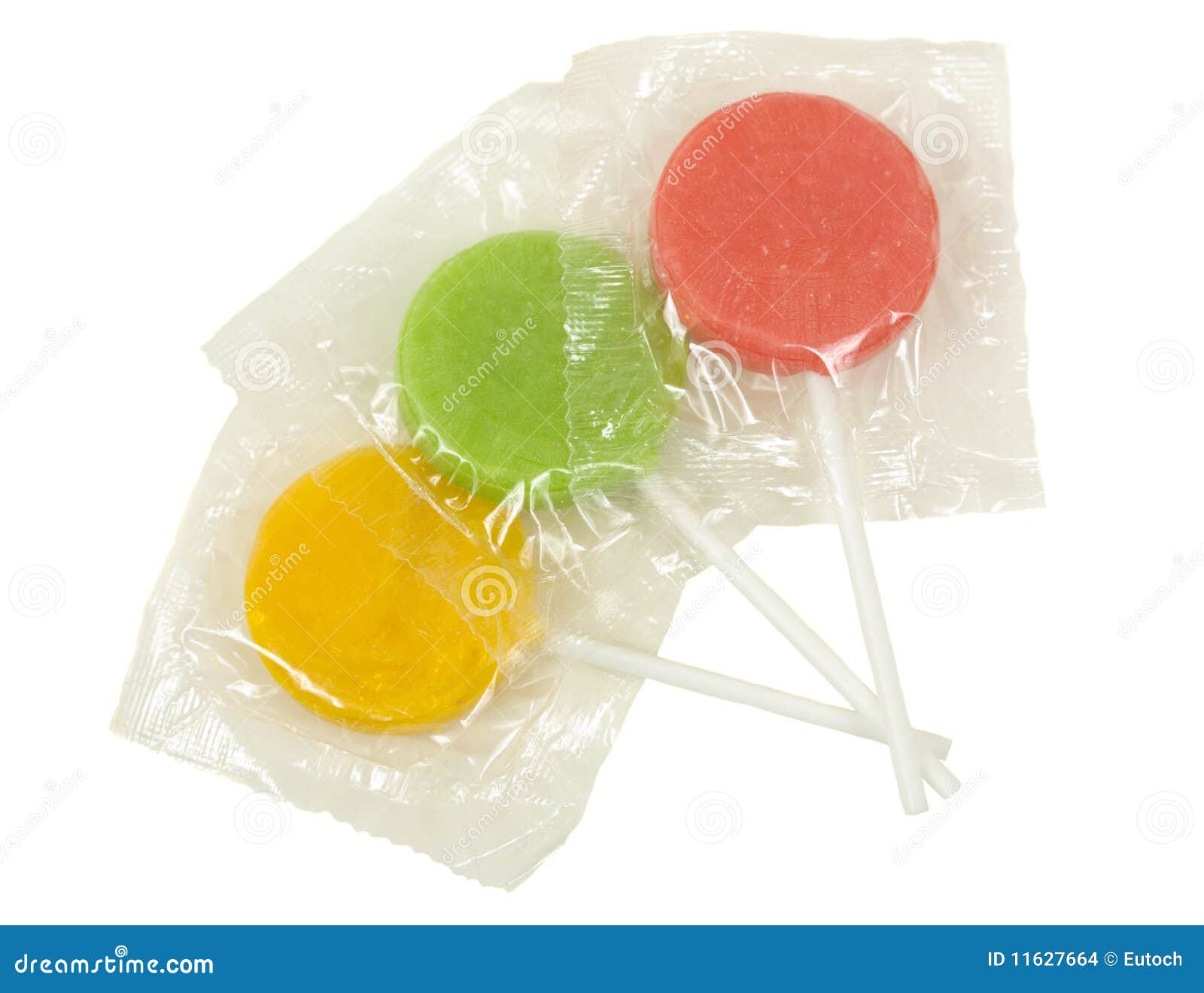Three Lollipops in Covers stock photo. Image of candy - 11627664