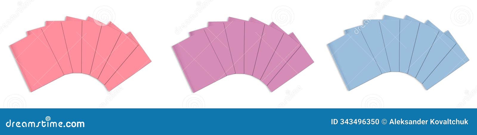 Three Magazine Blank Template Color For Presentation Layouts And Design ...