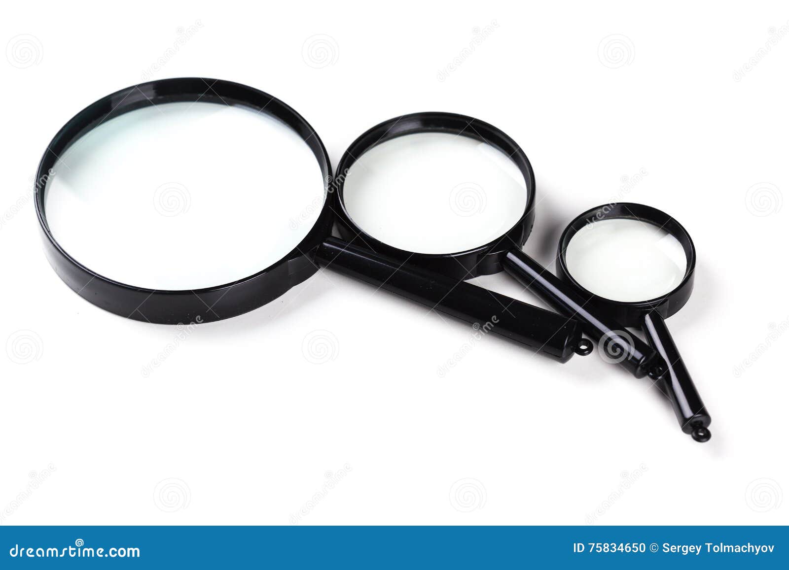 Three Magnifiers Stock Photography | CartoonDealer.com #75834650