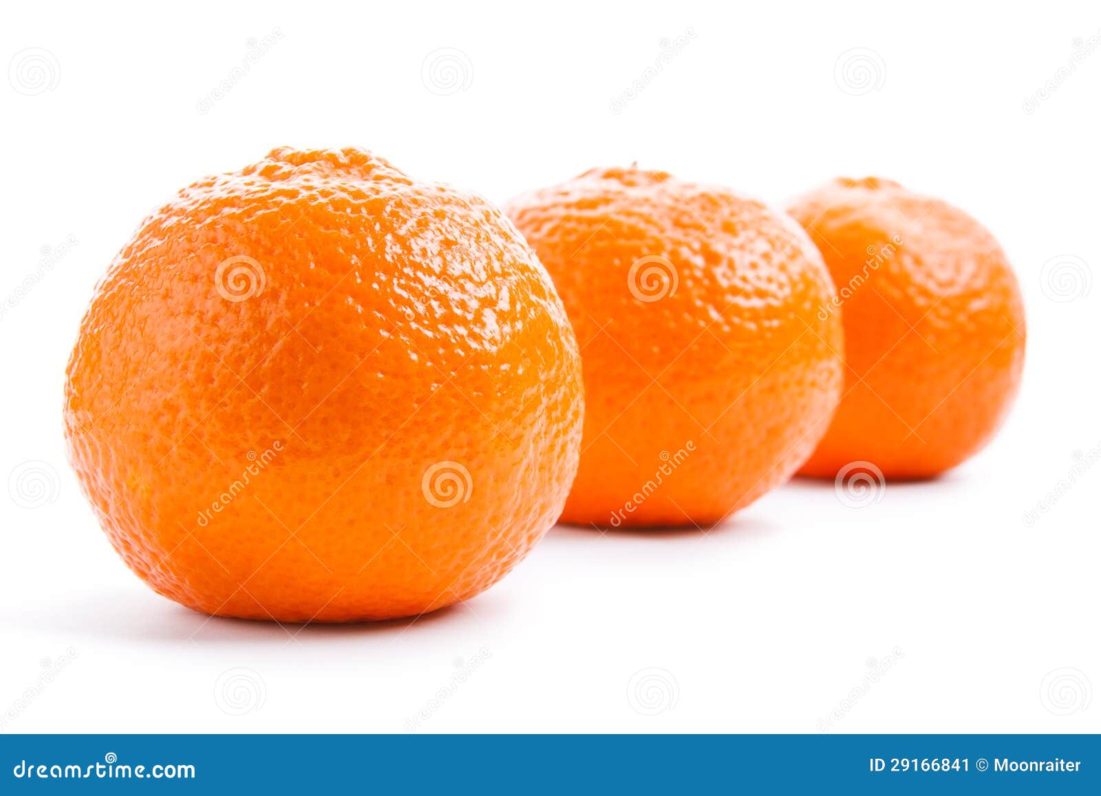 Three Mandarin Isolated on a White Background Stock Image - Image of ...