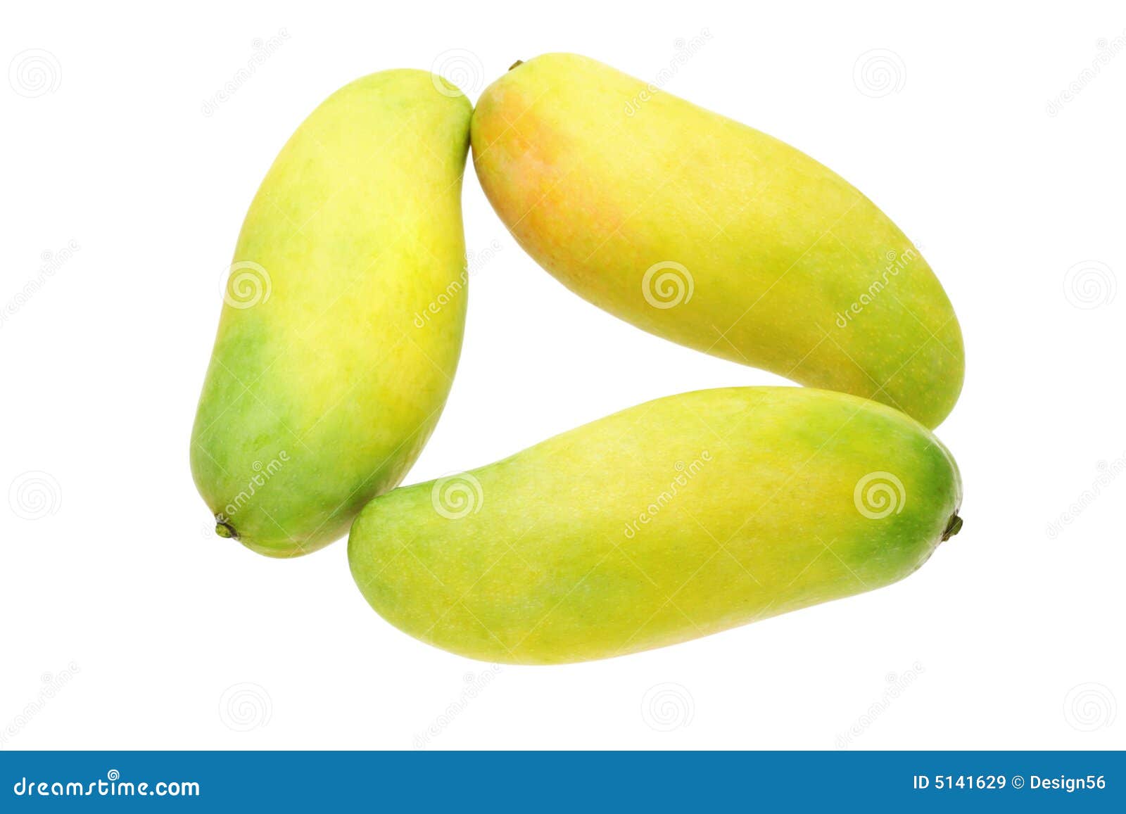 Three Mangoes On A Leaf Royalty-Free Stock Photography | CartoonDealer ...