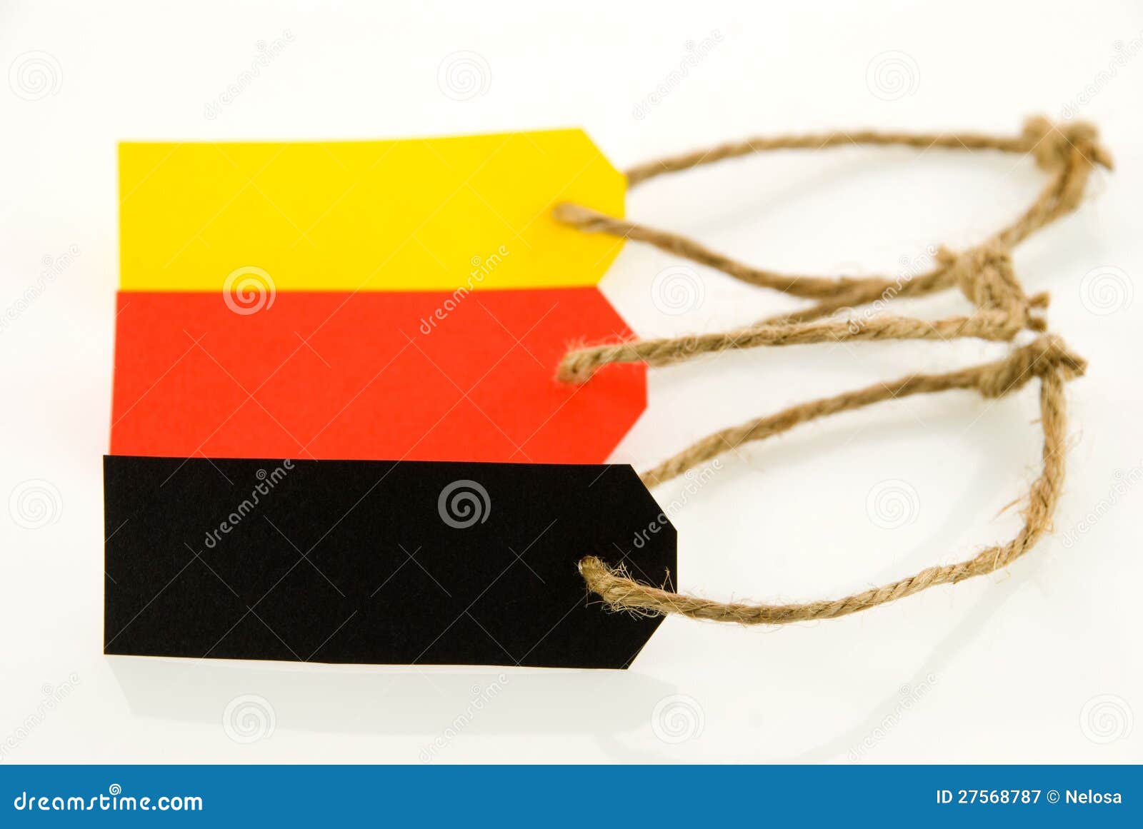 Three Marker Tags in Different Colours Stock Image - Image of coupon ...