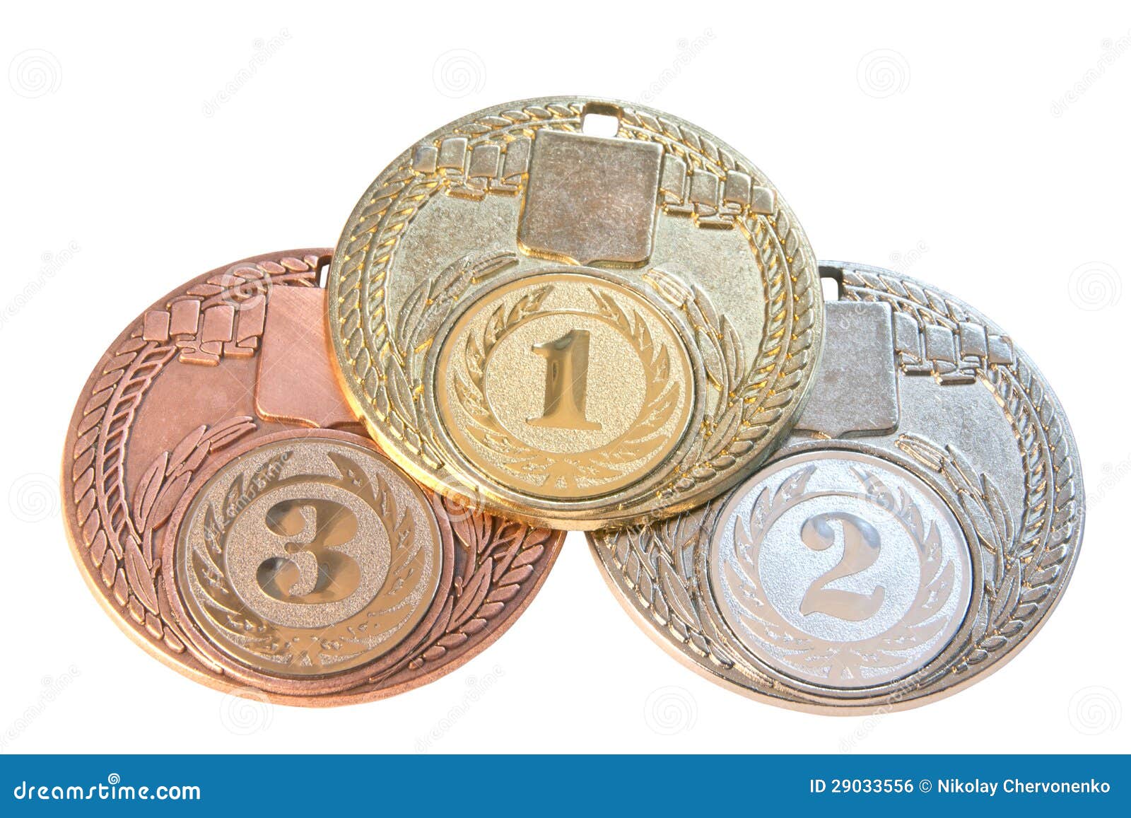 Three medals stock photo. Image of sport, gold, achievement - 29033556