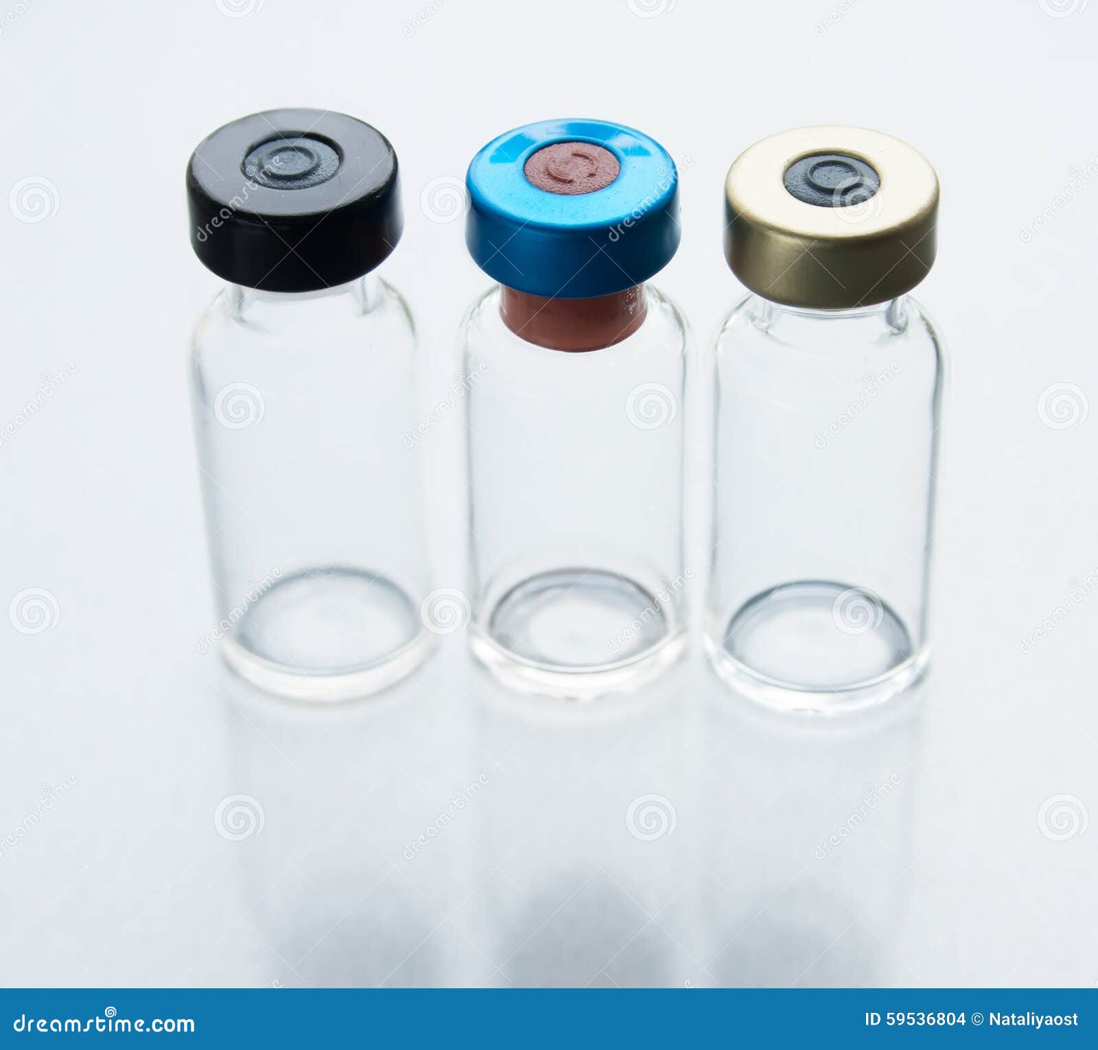 Three medical vials stock photo. Image of group, positivity - 59536804