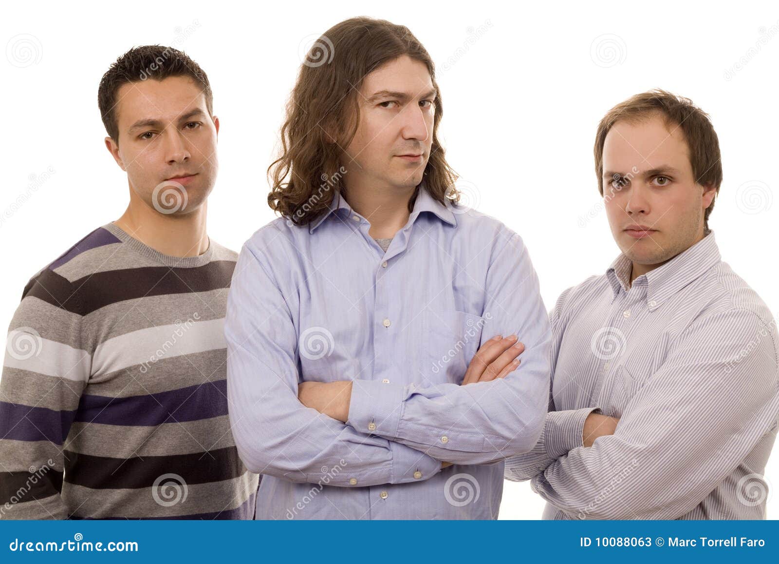 Three men stock image. Image of isolated, body, blue - 10088063