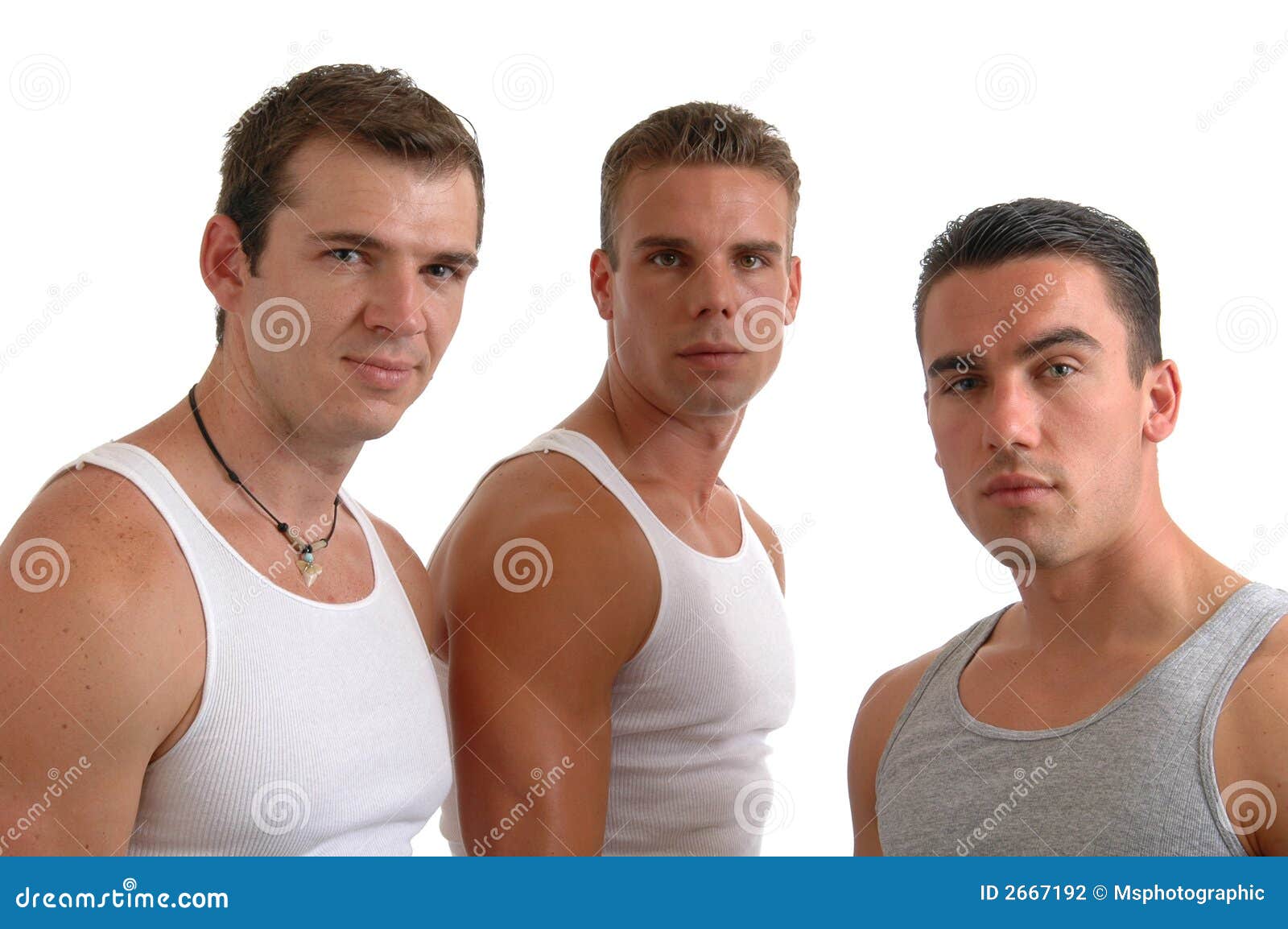 Three Men stock photo. Image of fitness, pectorals, biceps - 2667192