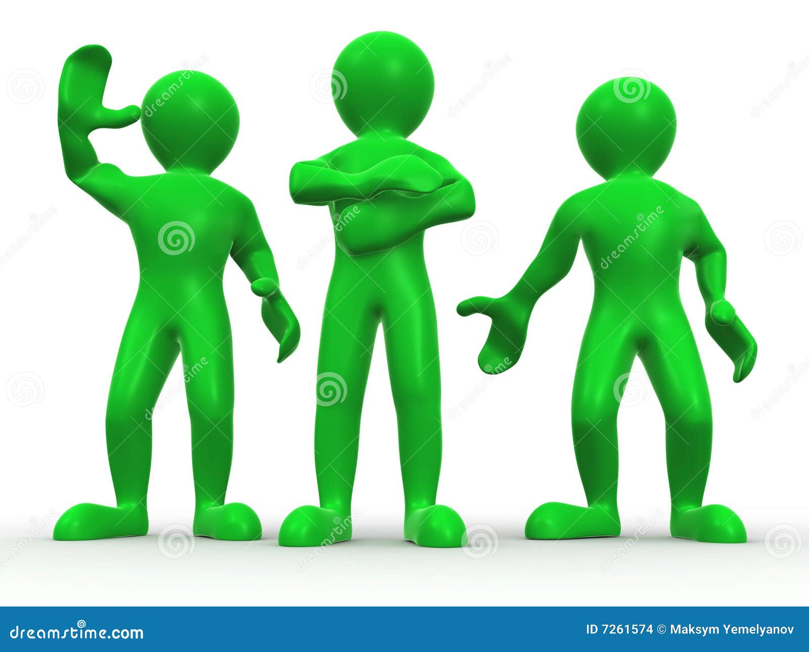 Three men stock illustration. Illustration of meeting - 7261574