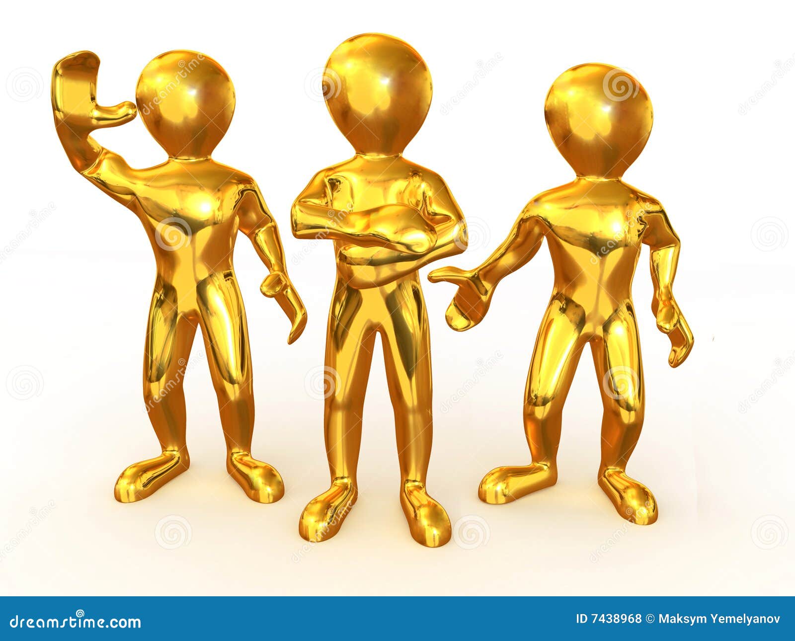 Three men stock illustration. Illustration of organization - 7438968