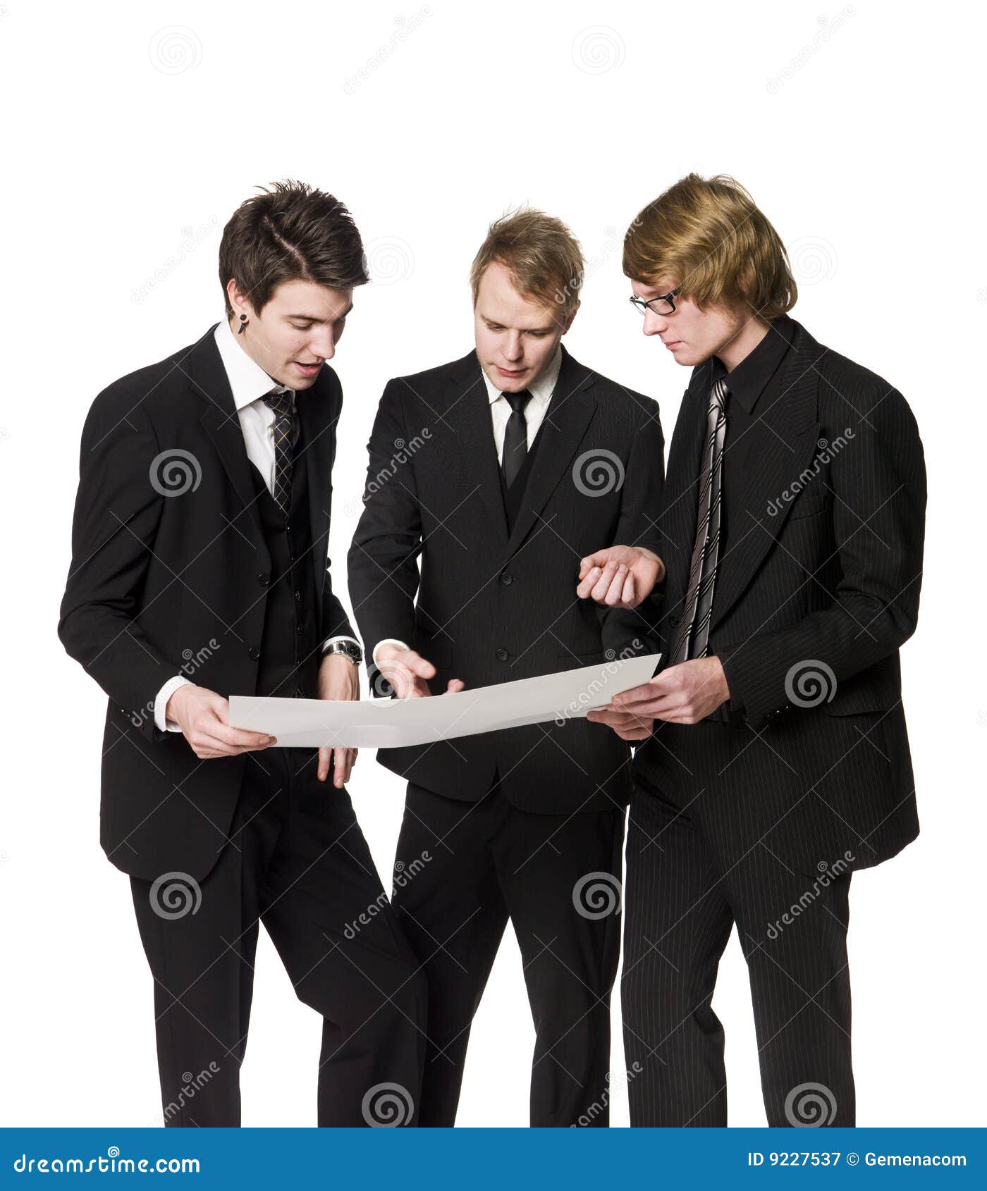 Three men stock image. Image of human, businessmen, person - 9227537