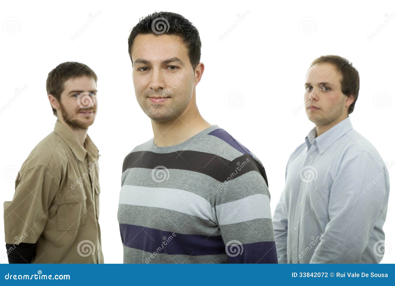 Three men stock photo. Image of fashion, partners, proud - 33842072
