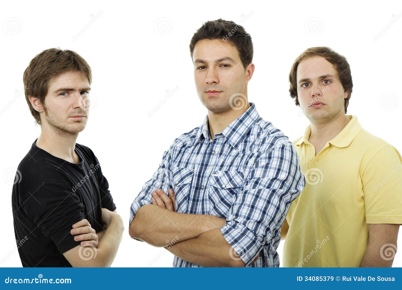 Three men stock image. Image of friendship, partners - 34085379