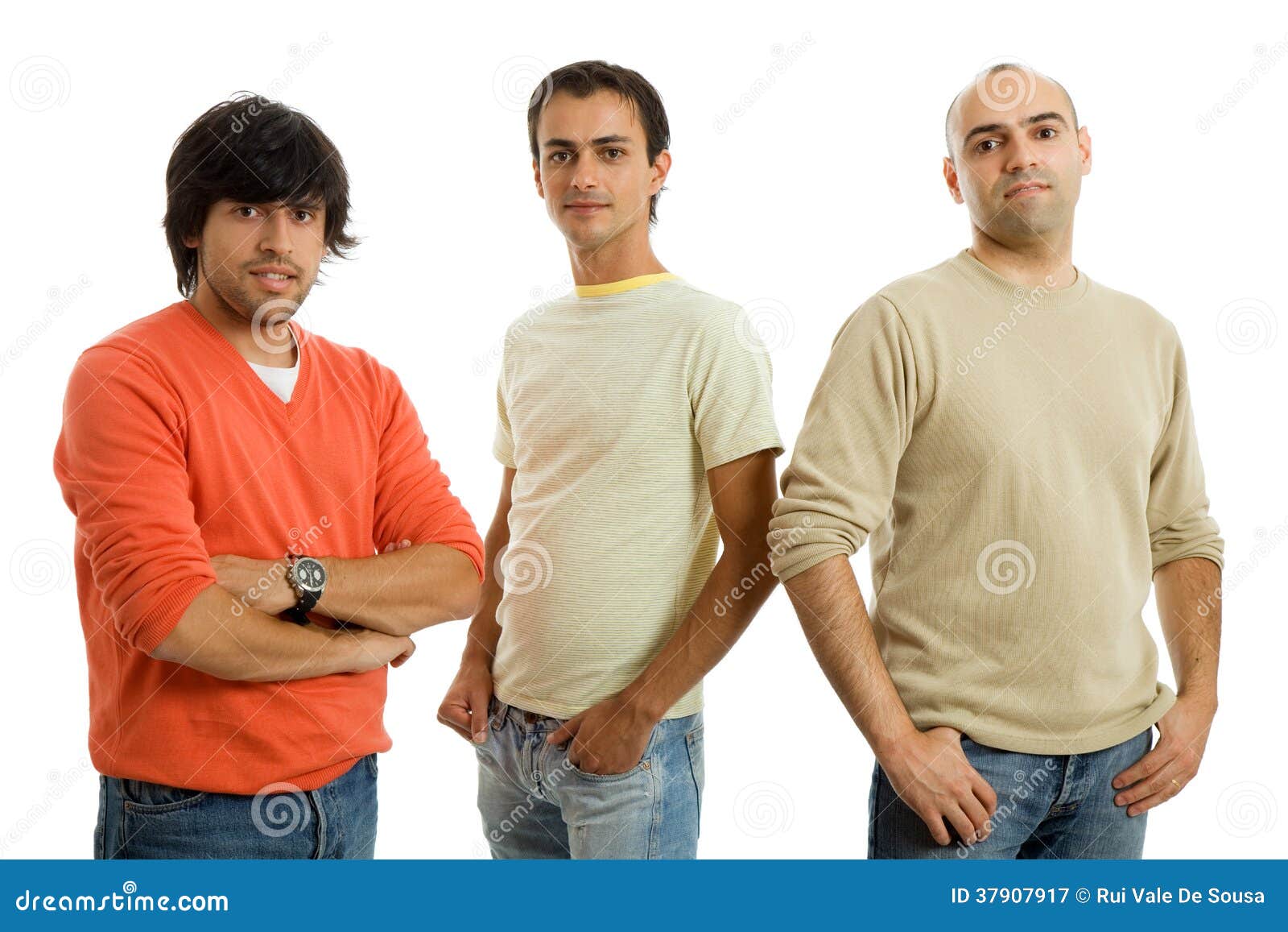 Three men stock image. Image of pleasure, people, adult - 37907917