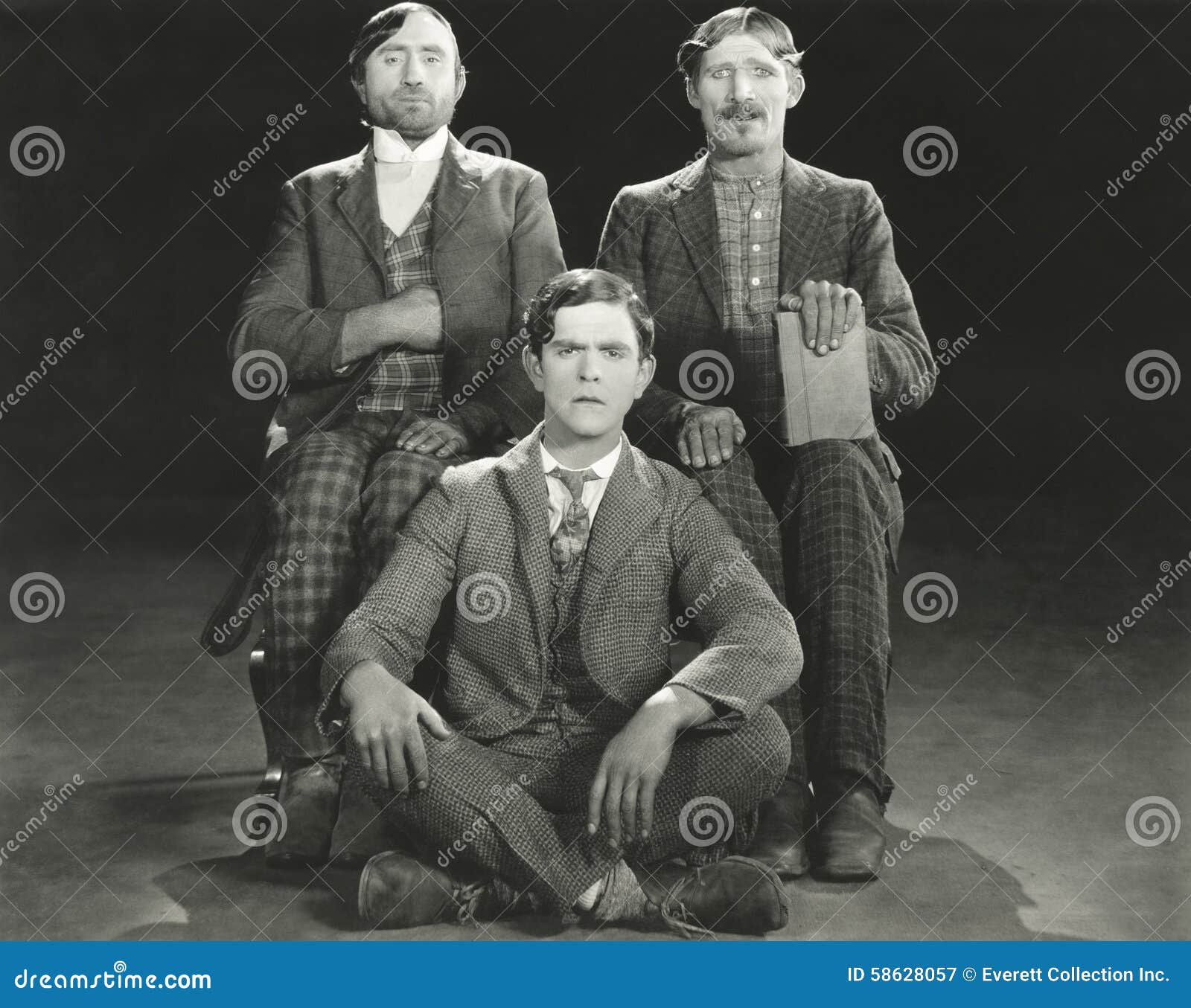 Three Men Posing in Their Sunday Best Stock Image - Image of horizontal ...