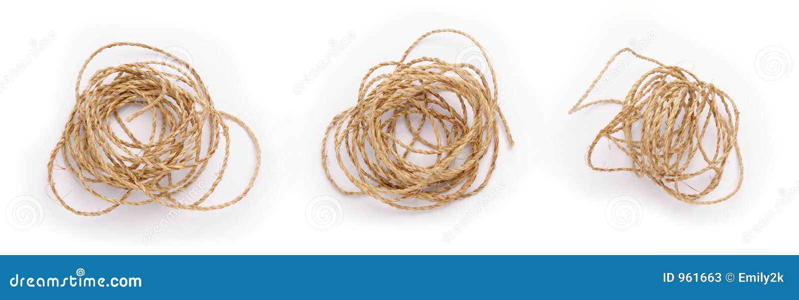 Three Mess Rope stock image. Image of twine, background - 961663